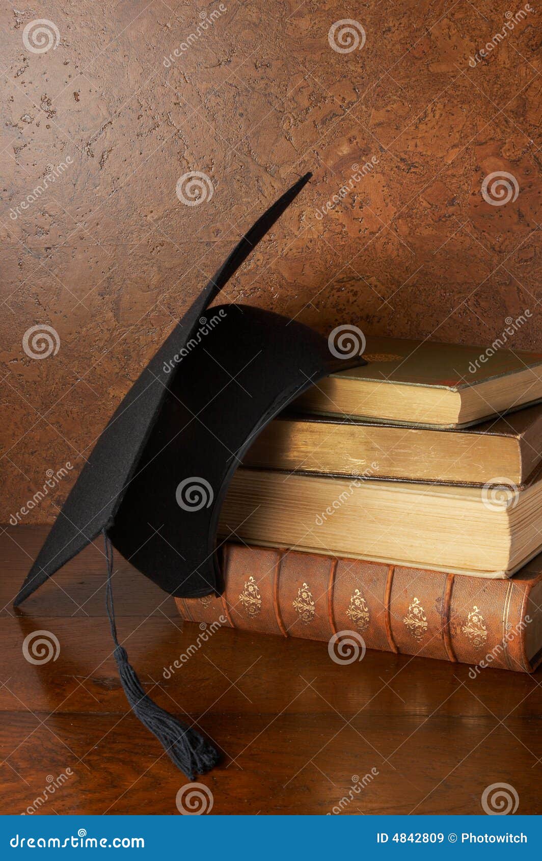 Graduation still life stock image. Image of students, book - 4842809