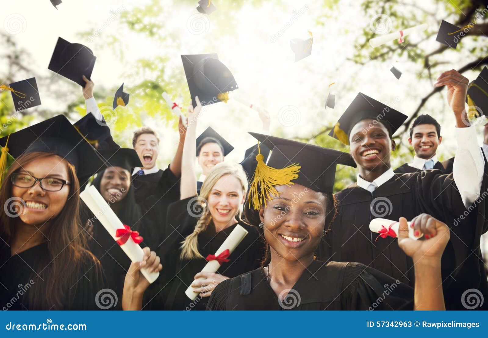 Graduation Student Commencement University Degree Concept Royalty-Free ...