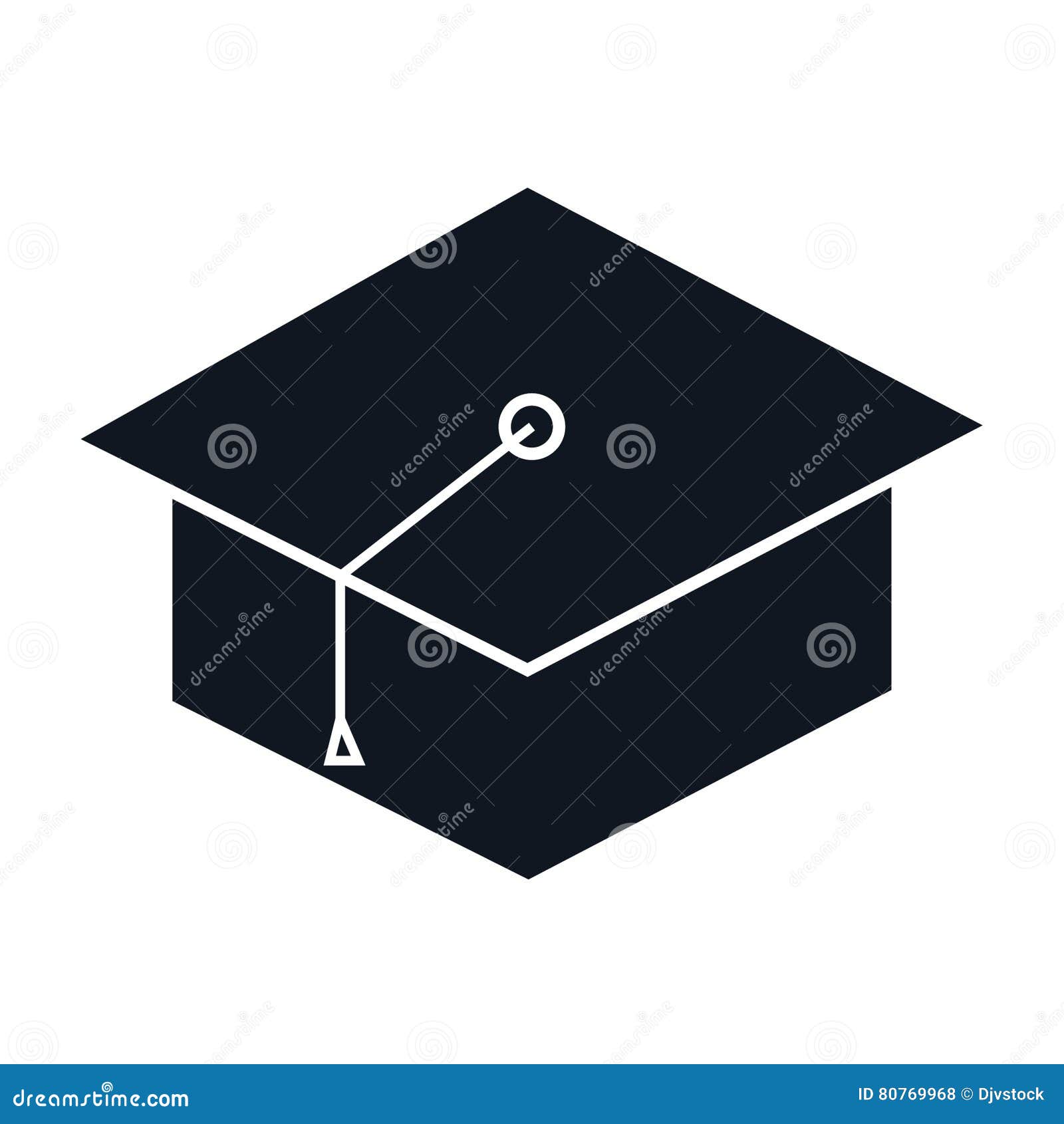 Graduation student hat stock vector. Illustration of academic - 80769968
