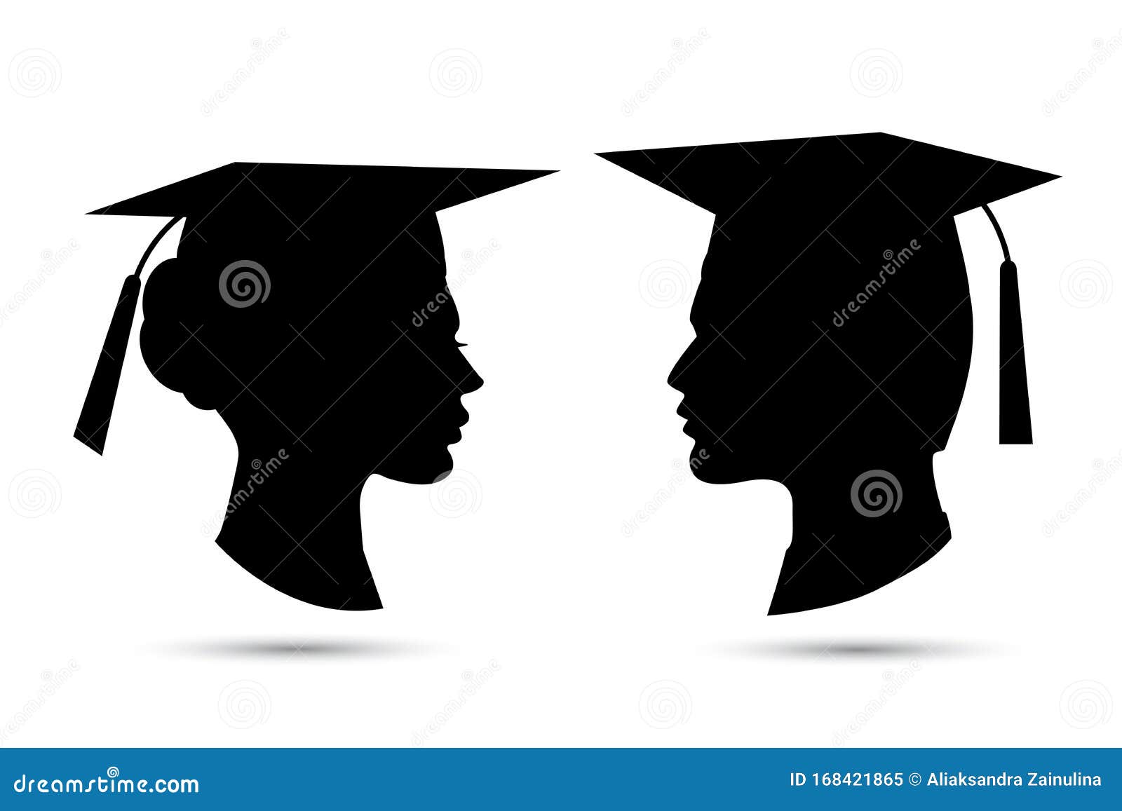Graduation student profile stock vector. Illustration of academic ...