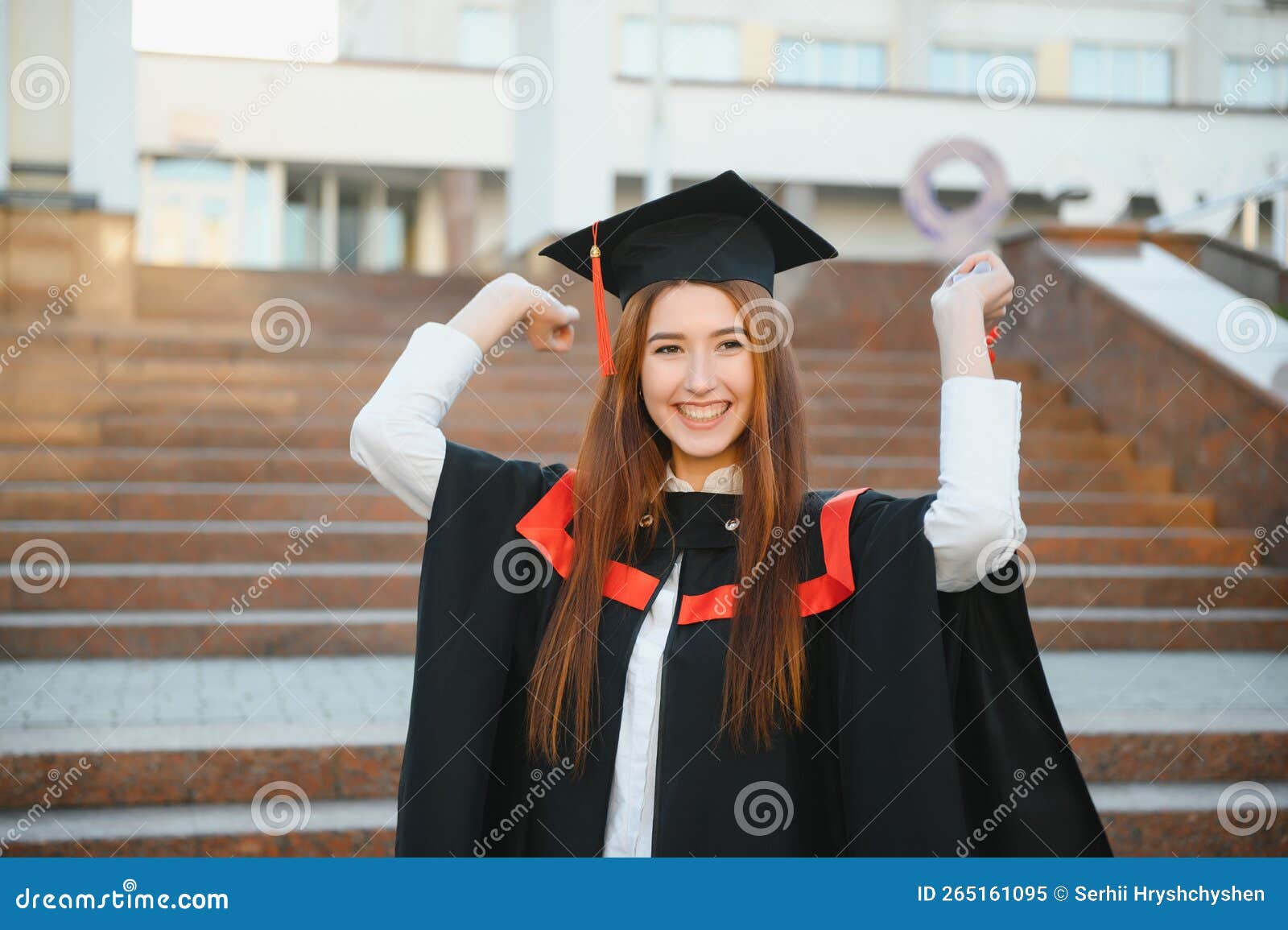 Graduation: Student Standing with Diploma Stock Image - Image of hand ...