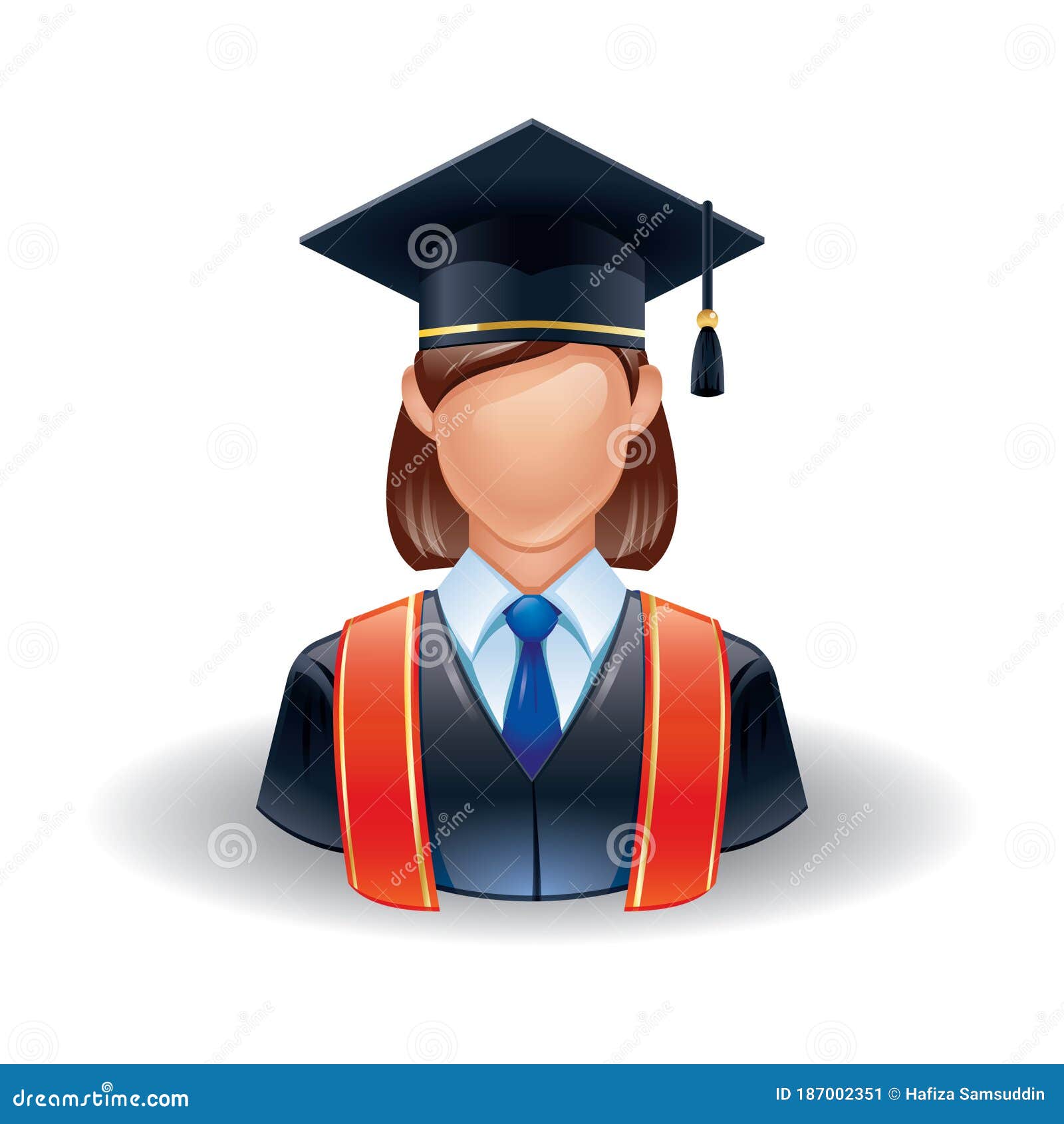Graduation Student. Vector Illustration Decorative Design Stock Vector ...