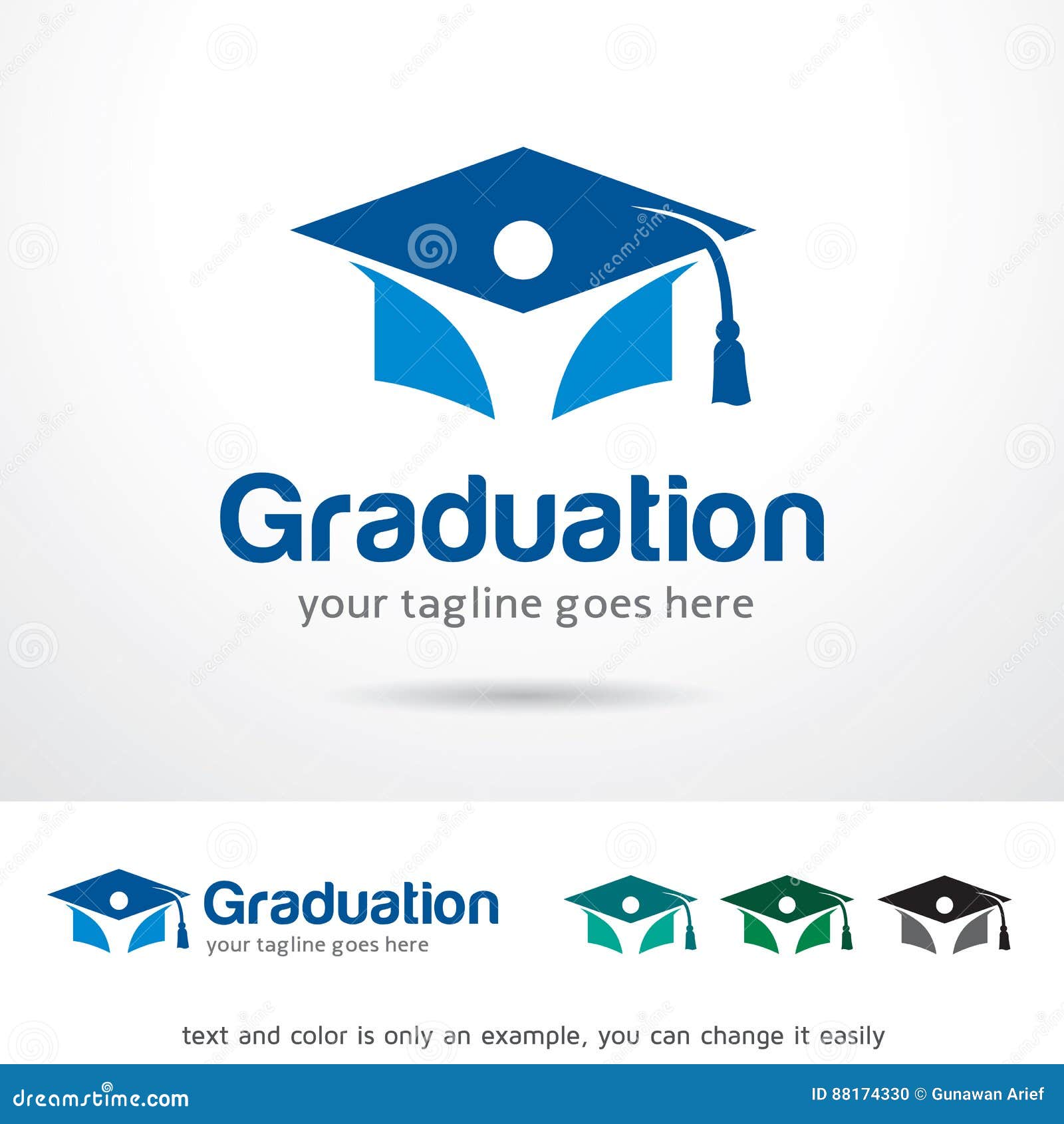 Graduation Template Design Vector Stock Vector - Illustration of office ...