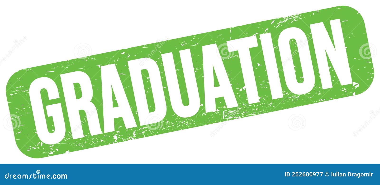 GRADUATION Text on Green Grungy Stamp Sign Stock Illustration ...