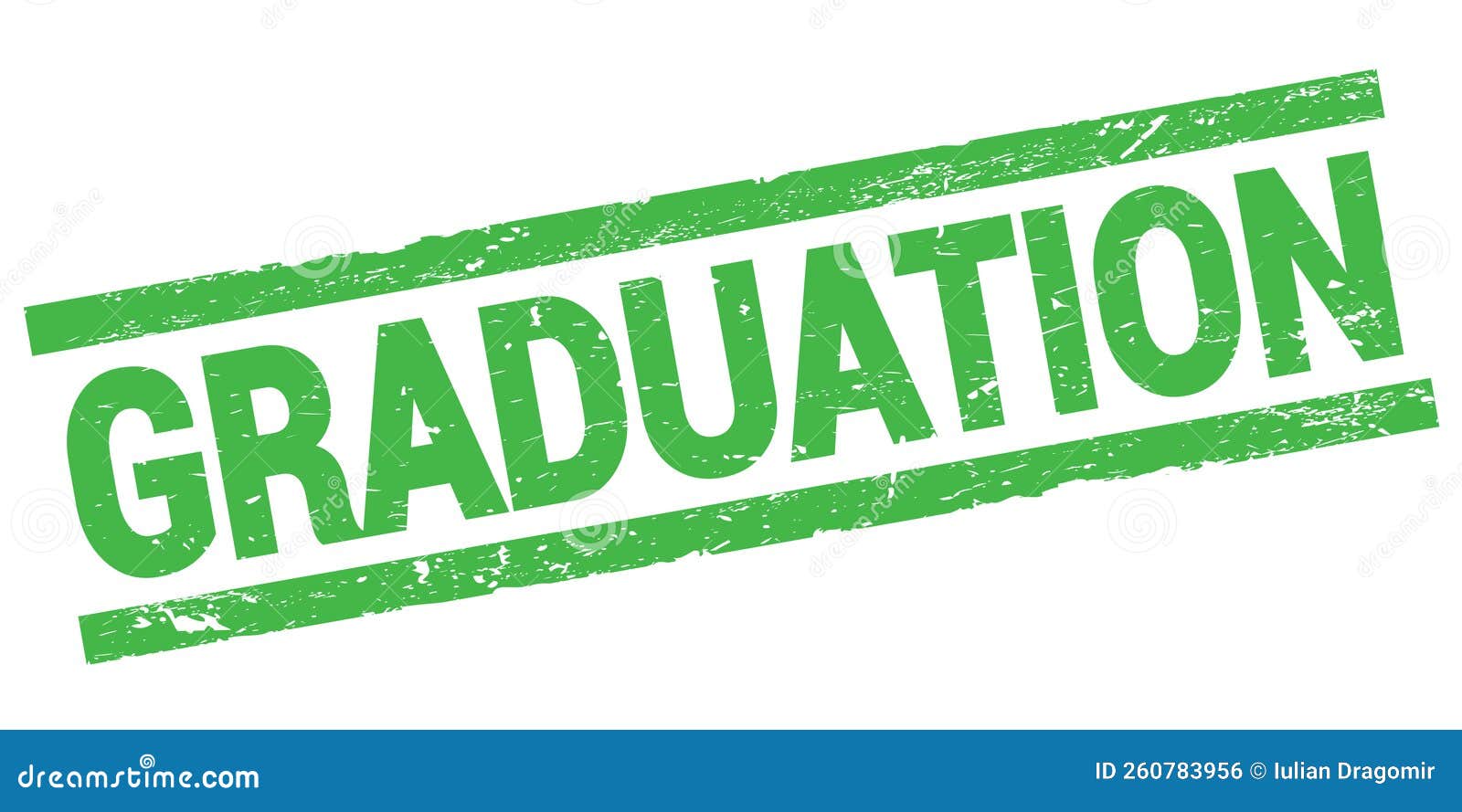 GRADUATION Text on Green Rectangle Stamp Sign Stock Illustration ...