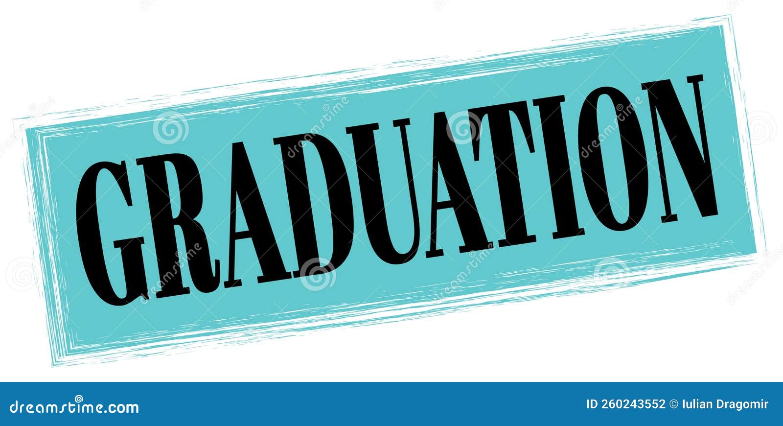 GRADUATION Text Written on Blue-black Stamp Sign Stock Illustration ...
