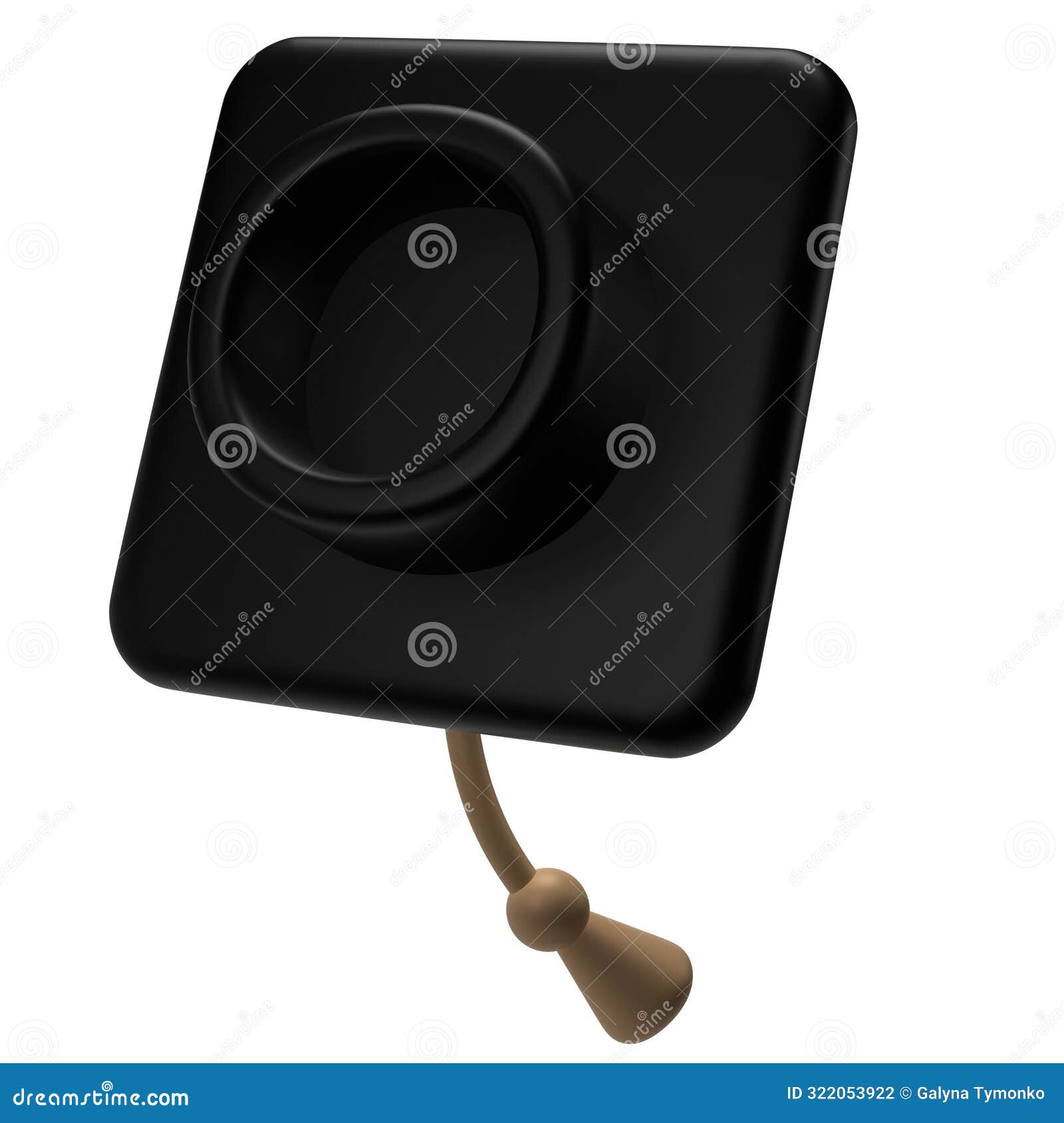 Graduation University or College Black Cap 3d Icon Illustration ...