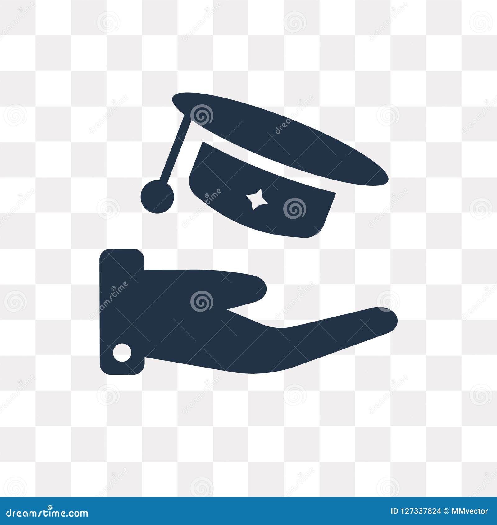 Graduation Vector Icon Isolated on Transparent Background, Graduation ...