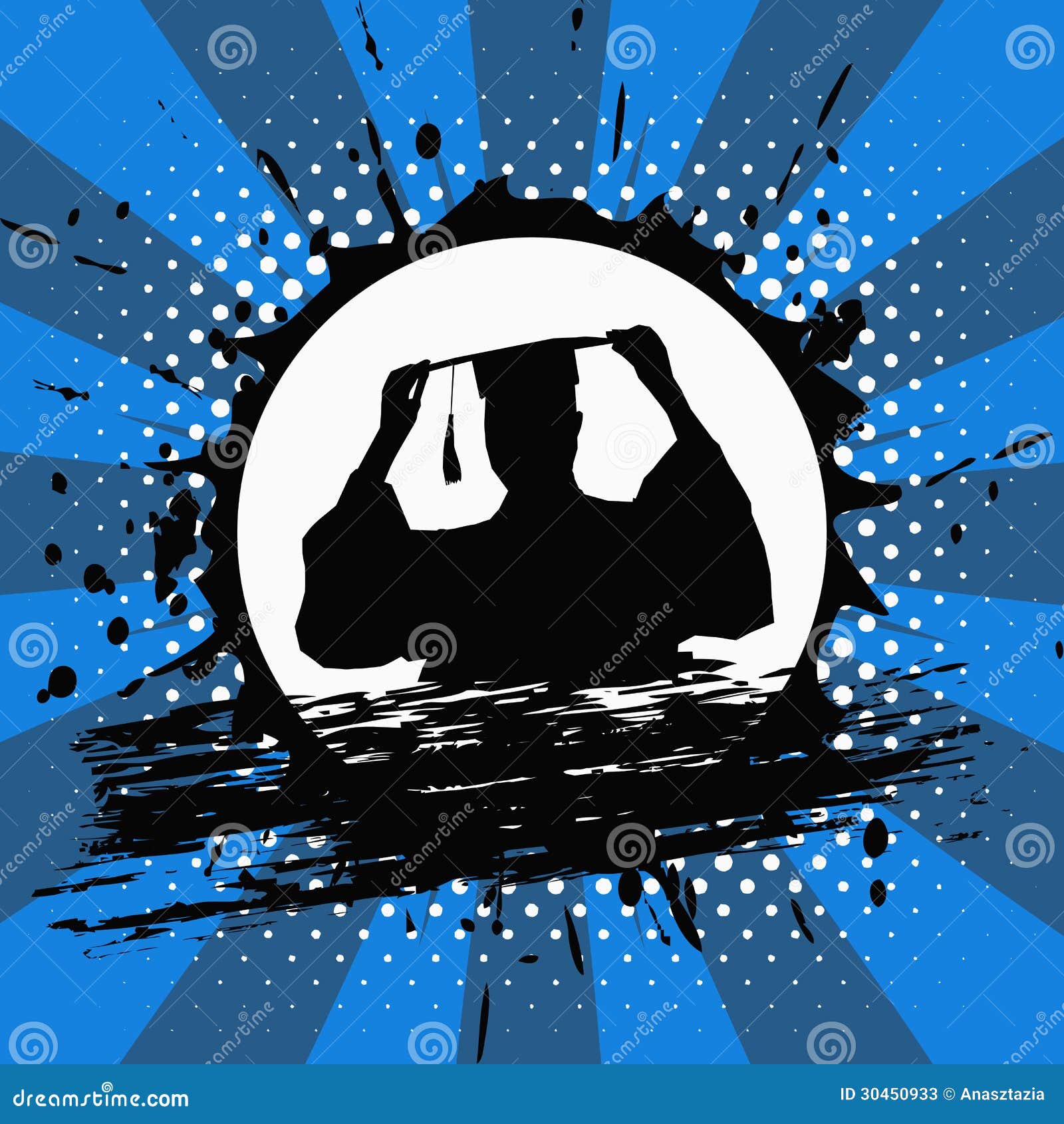 Graduation stock illustration. Illustration of masters - 30450933