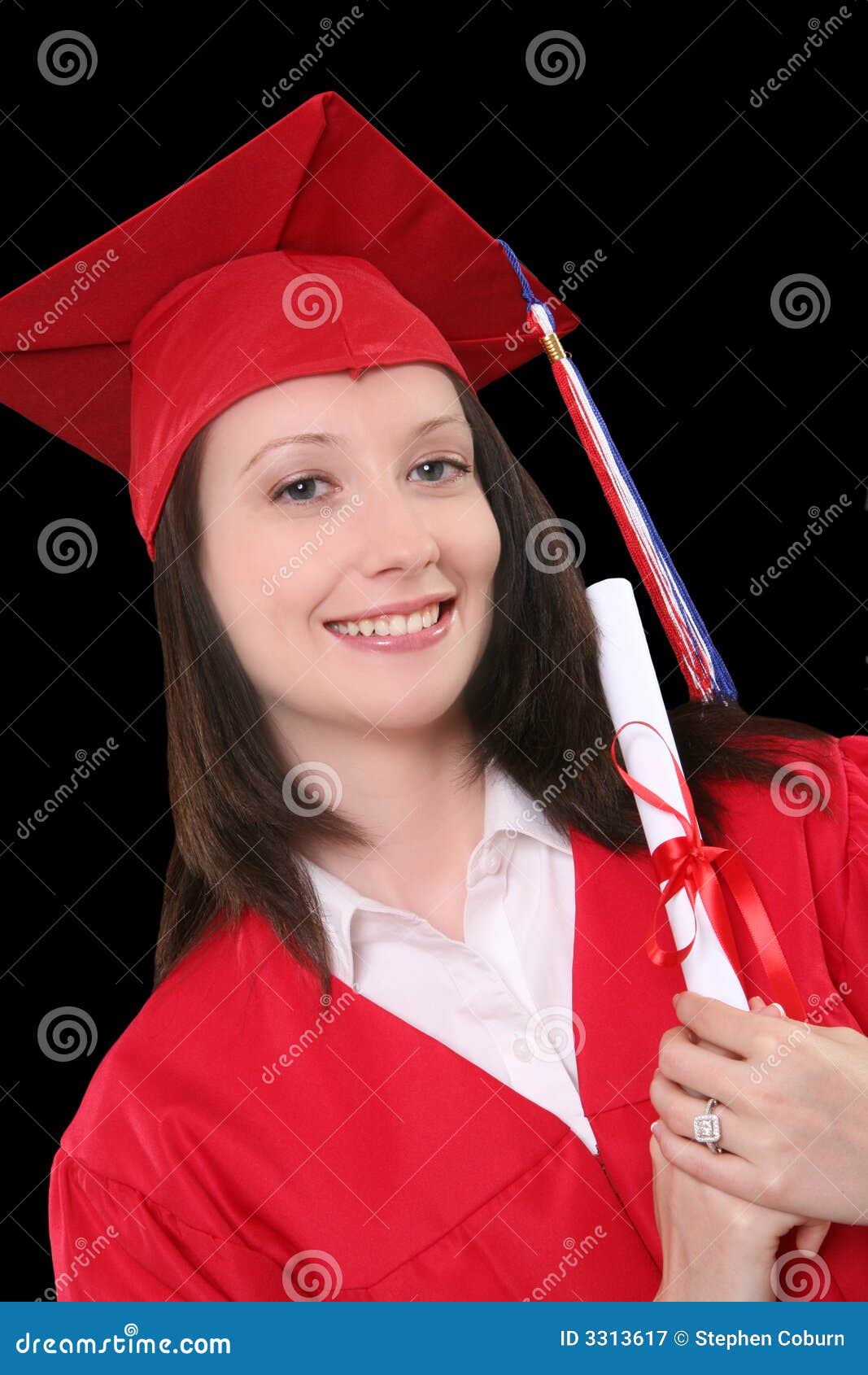 Graduation Woman stock image. Image of diploma, adult - 3313617