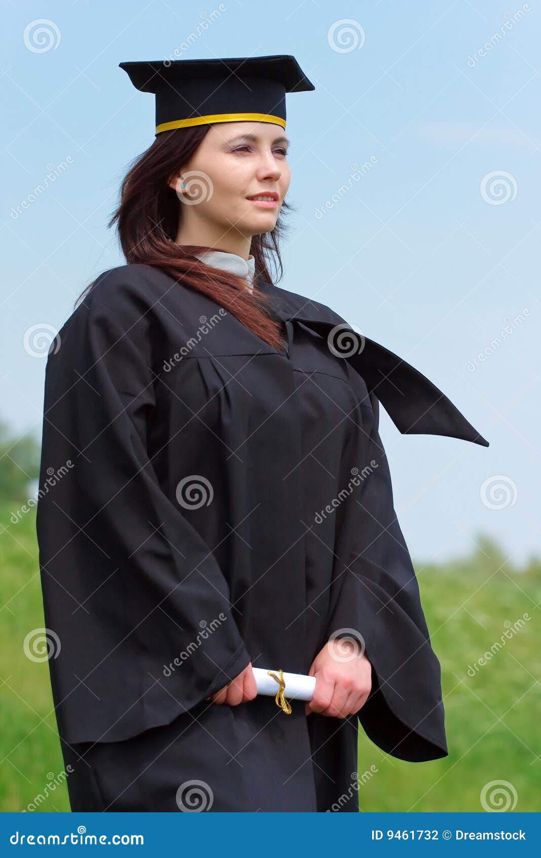 Graduation woman stock photo. Image of smile, cheerful - 9461732