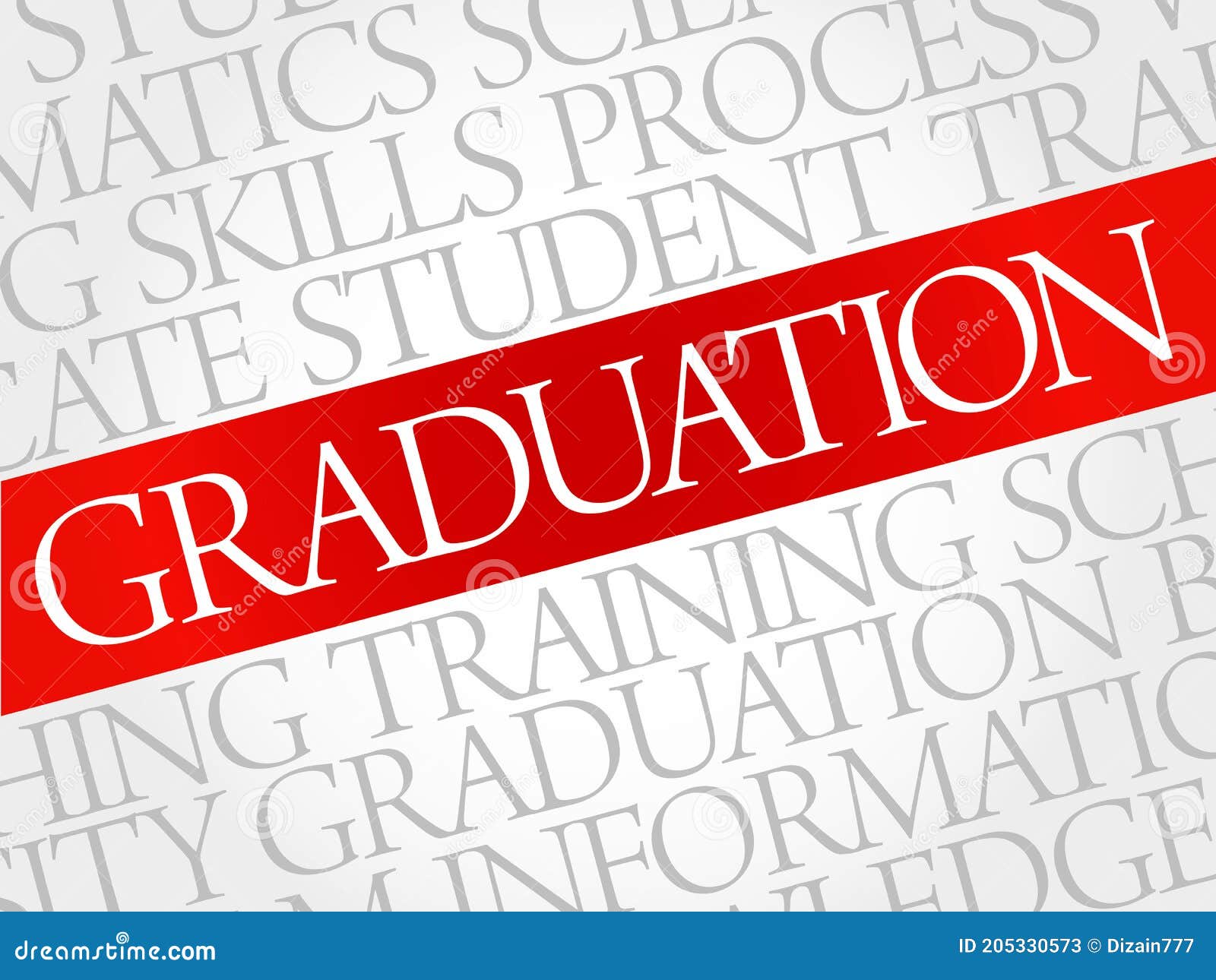 GRADUATION word cloud stock illustration. Illustration of college ...