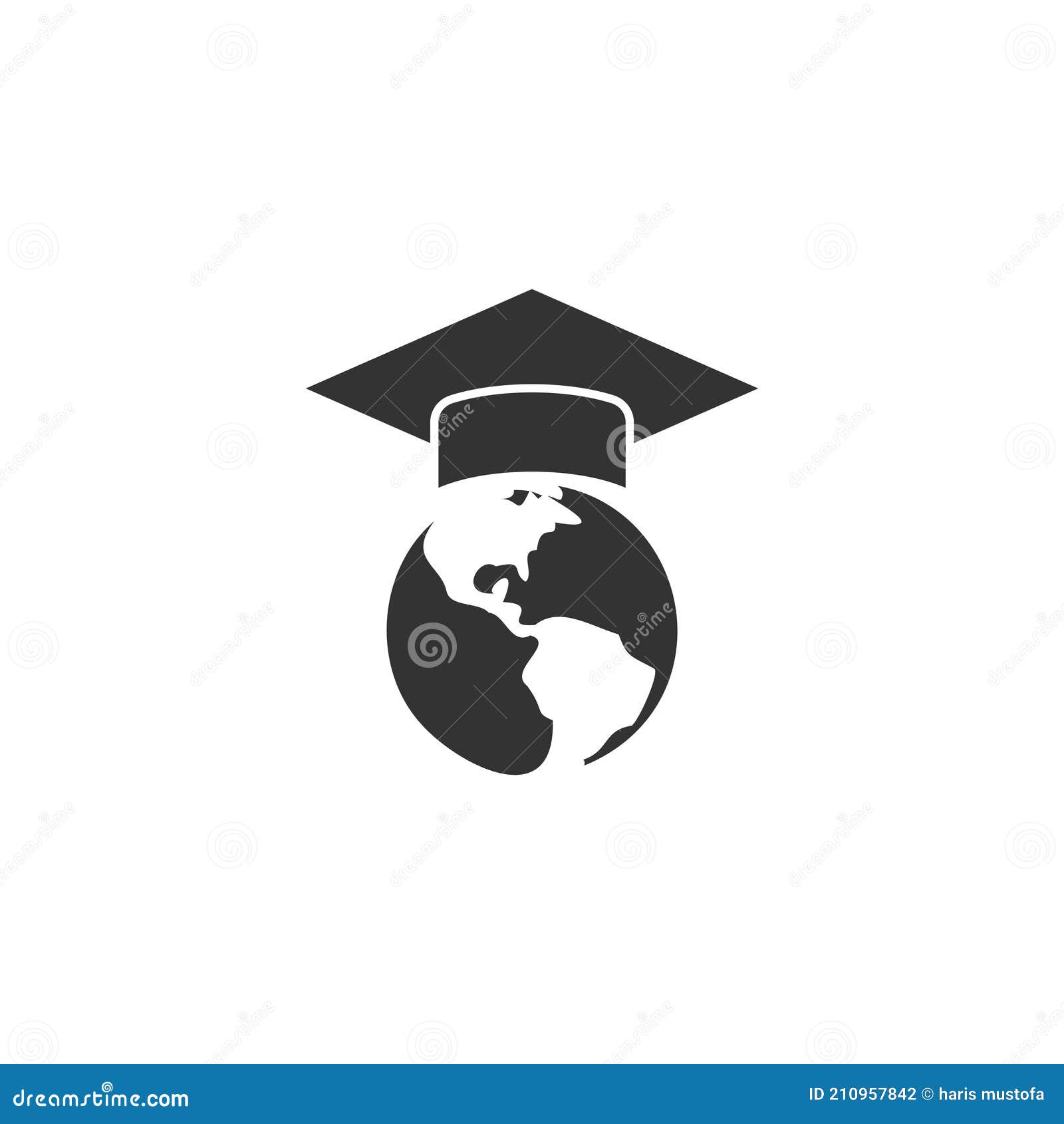 Graduation World Icon Design Template Vector Illustration Stock Vector ...