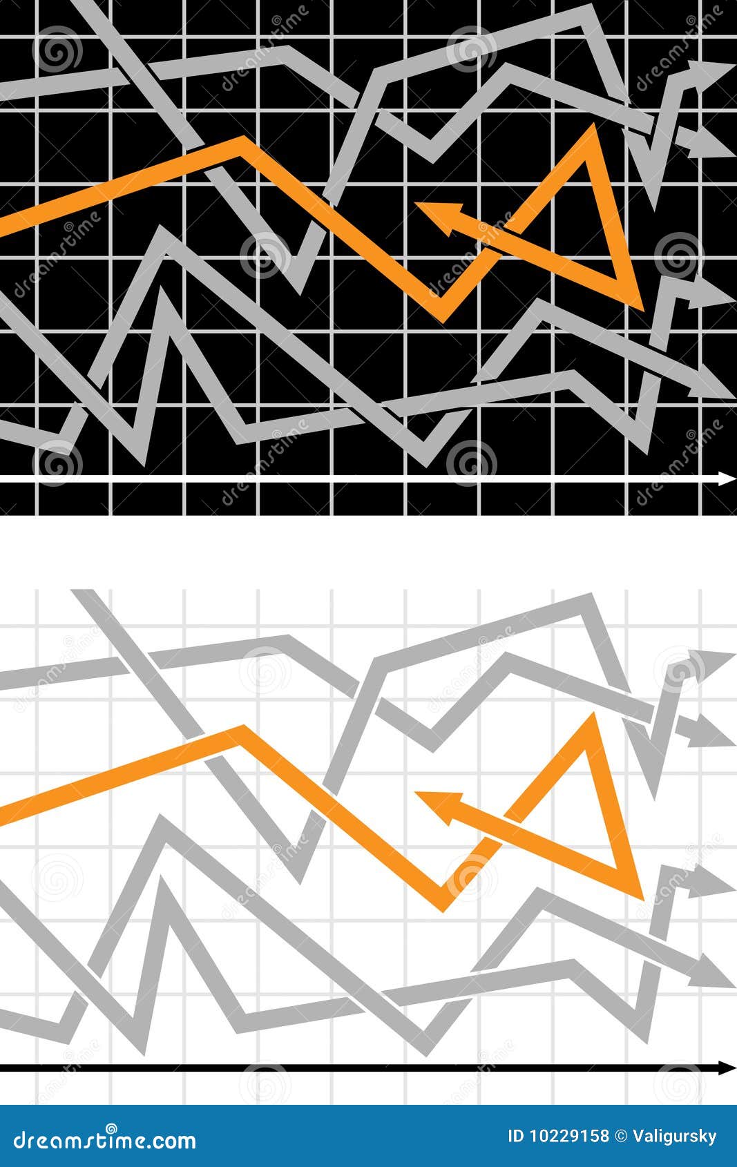Graf vektor illustrationer. Illustration av pengar, riktning - 10229158