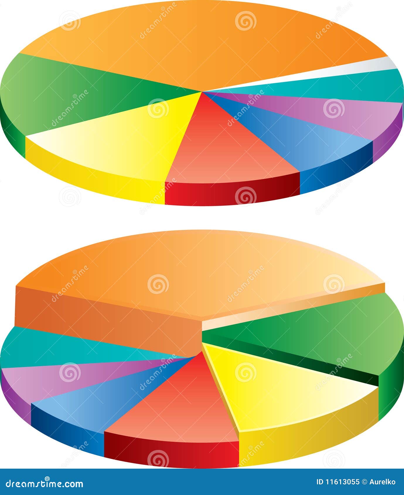 Graf circle stock vector. Illustration of money, gain - 11613055