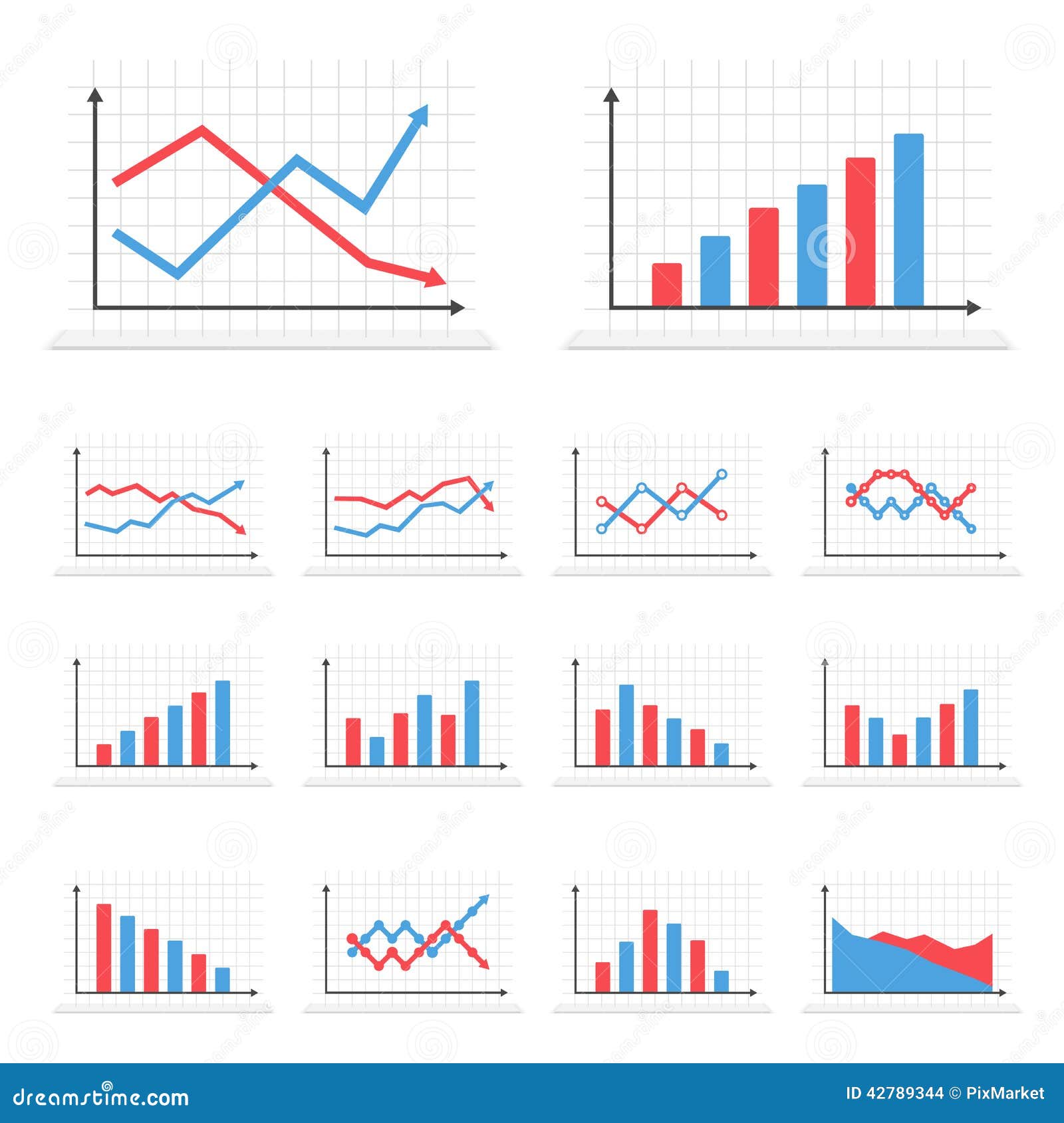 Grafer vektor illustrationer. Illustration av finansiellt - 42789344
