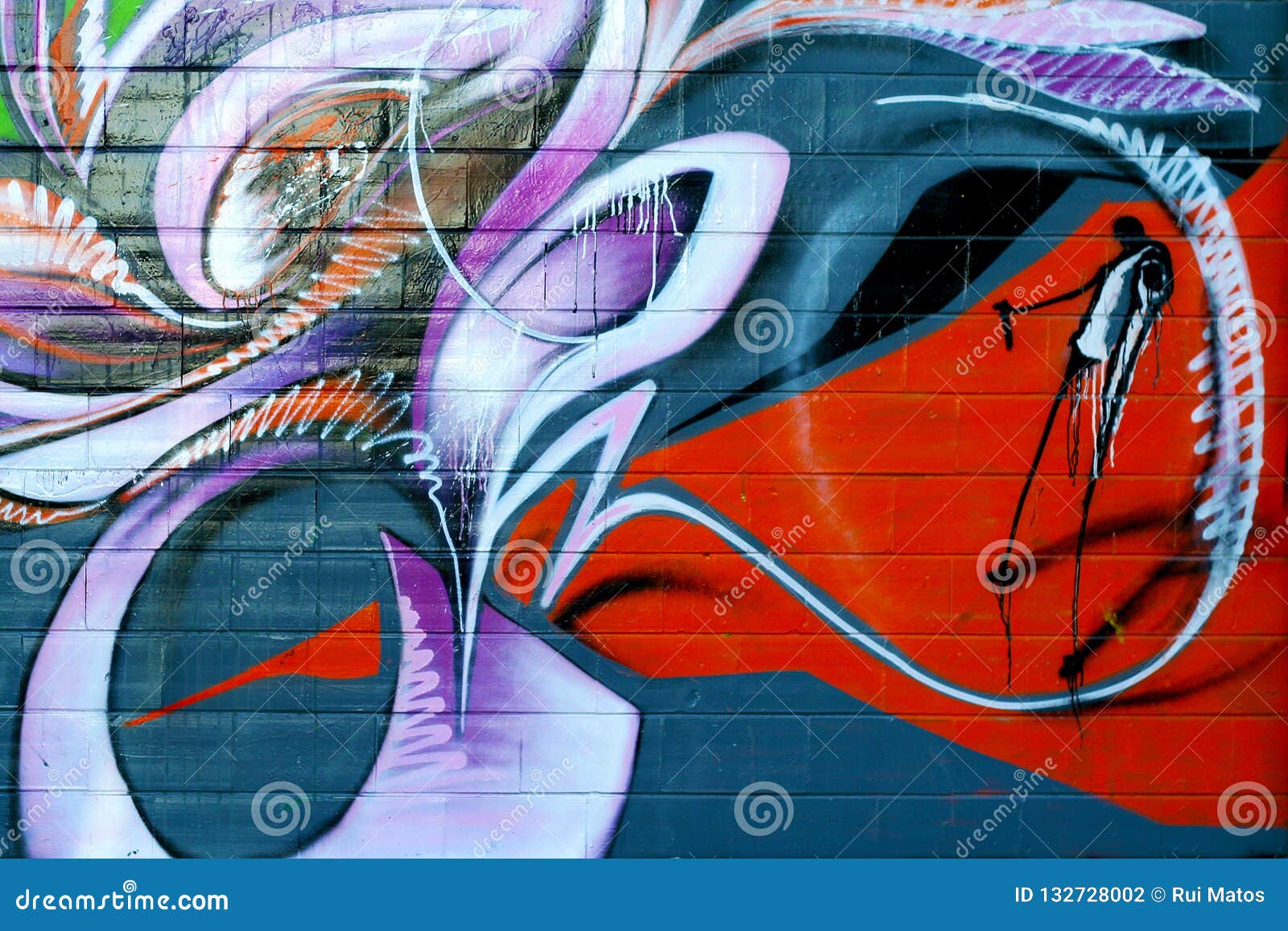 Graffiti, Abstract Colorful Composition Editorial Photography - Image ...
