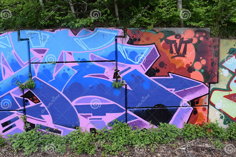 Graffiti Abstract Spray Paint Art Editorial Photography - Image of ...