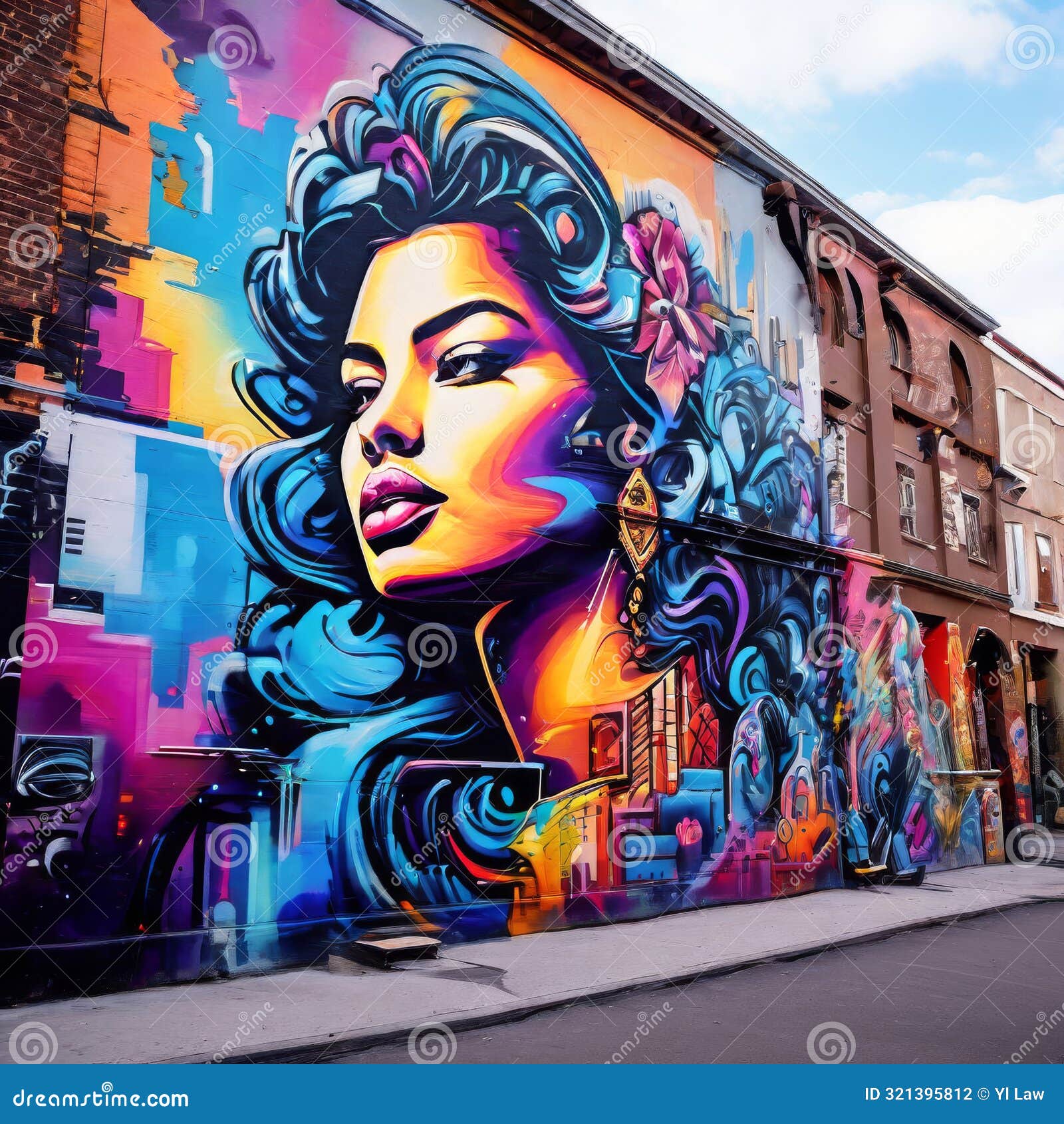 Graffiti Art Adorn the Walls Editorial Photography - Image of design ...