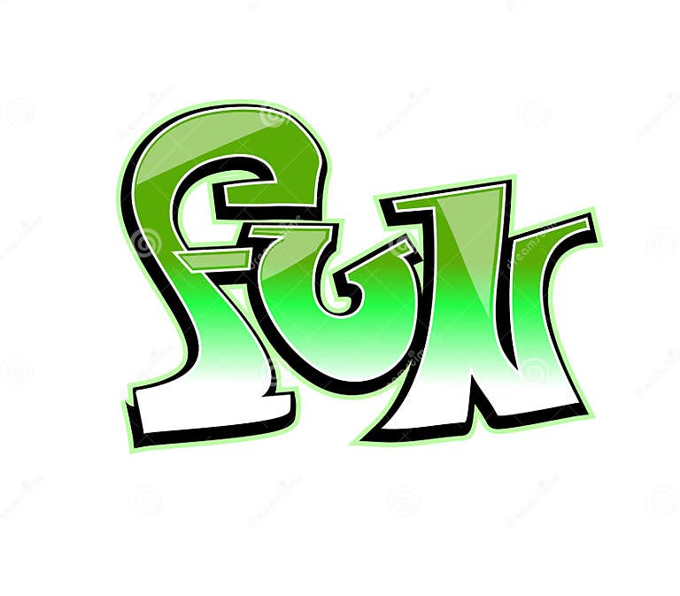 Graffiti art design, fun stock vector. Illustration of paint - 14133299