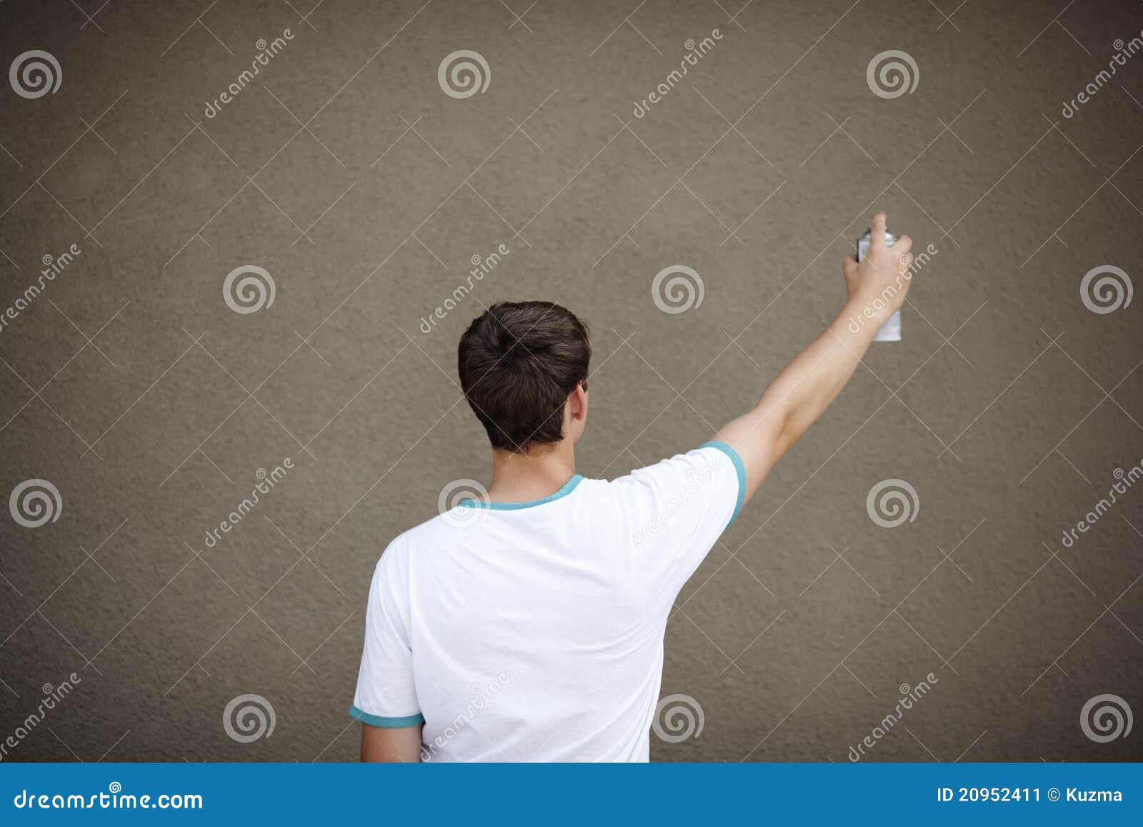 Graffiti Artist with Copyspace Stock Image - Image of painting, paint ...