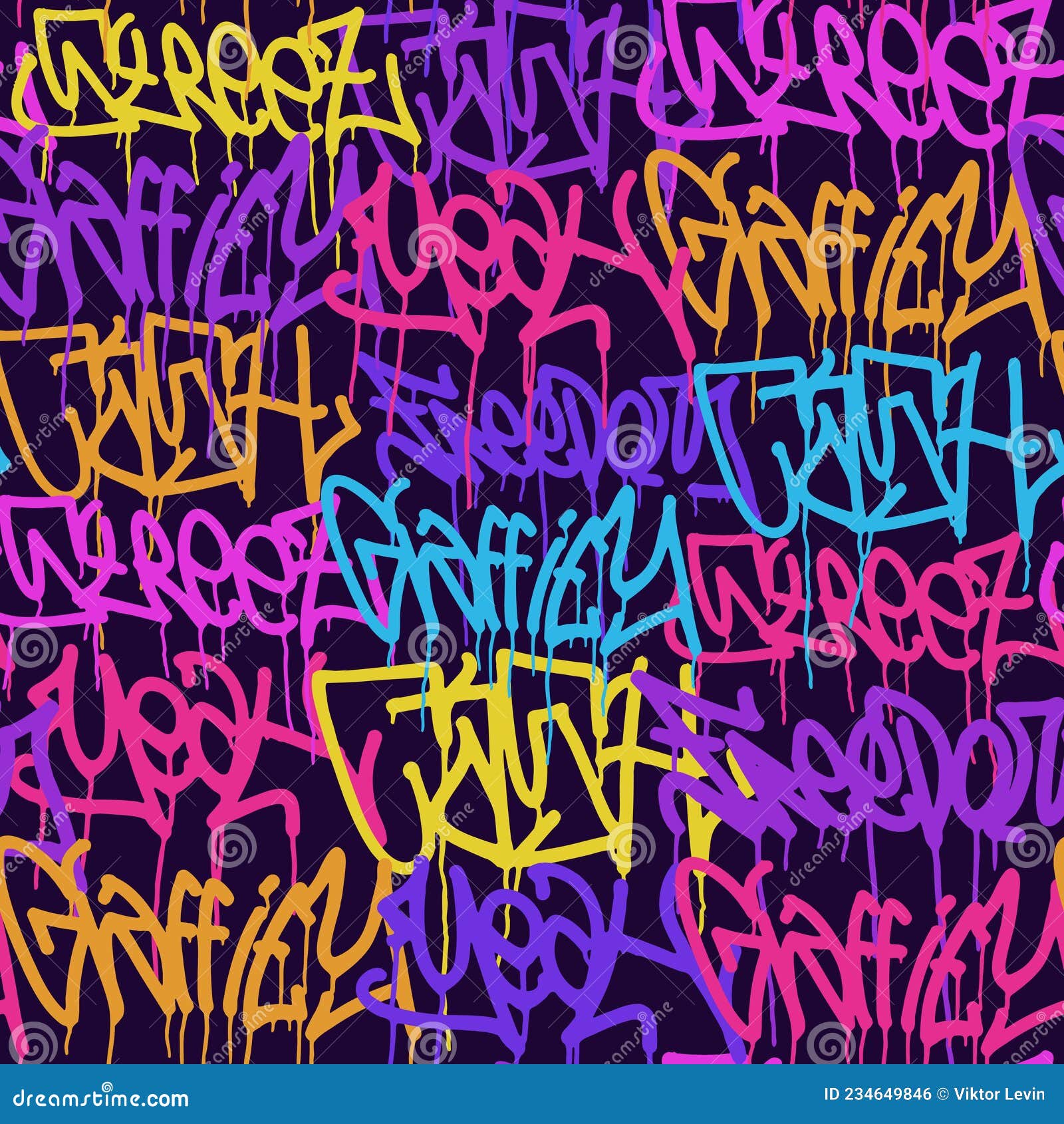 Squeeze Marker Font In Graffiti Style. Dripping Capital Letters Vector ... Squeeze Marker Font In Graffiti Style. Dripping Capital Letters Vector ...
