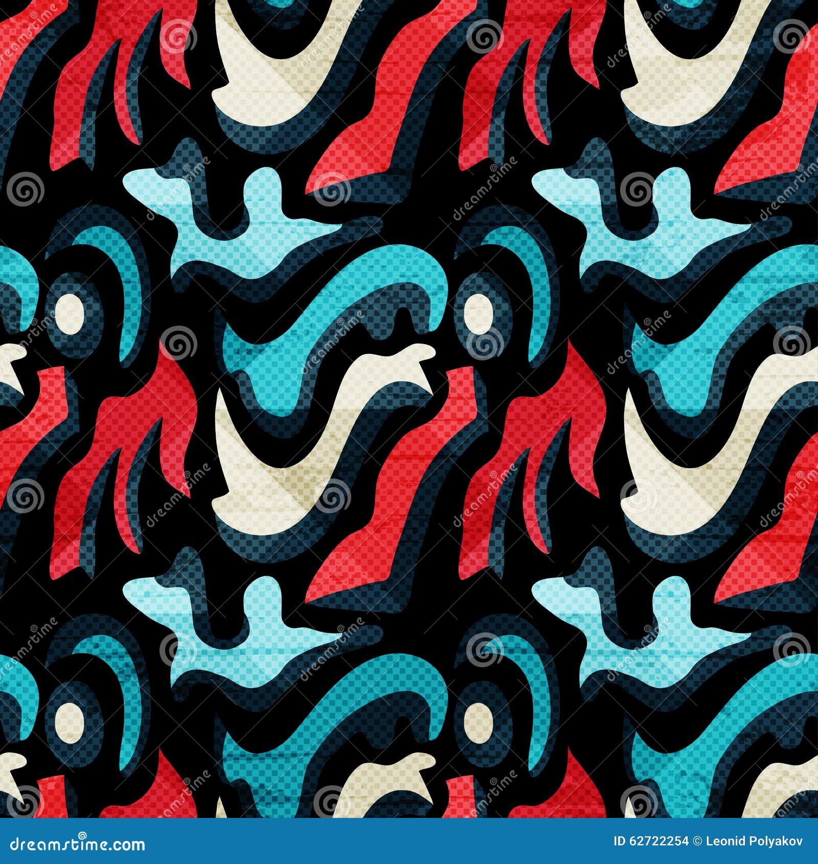 Graffiti Background Seamless Pattern Stock Vector - Illustration of ...