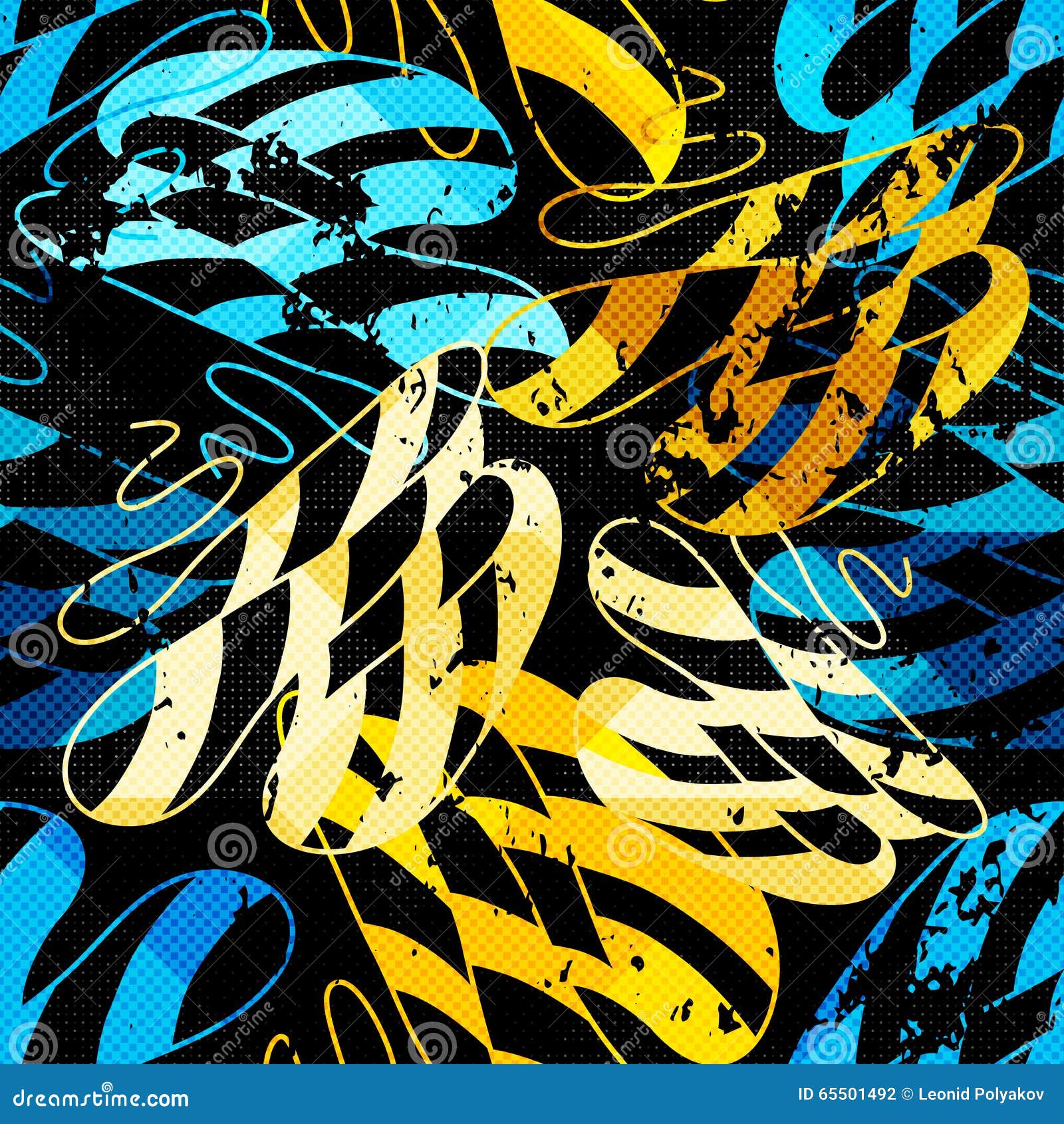 Graffiti Background Seamless Pattern Stock Vector - Illustration of ...