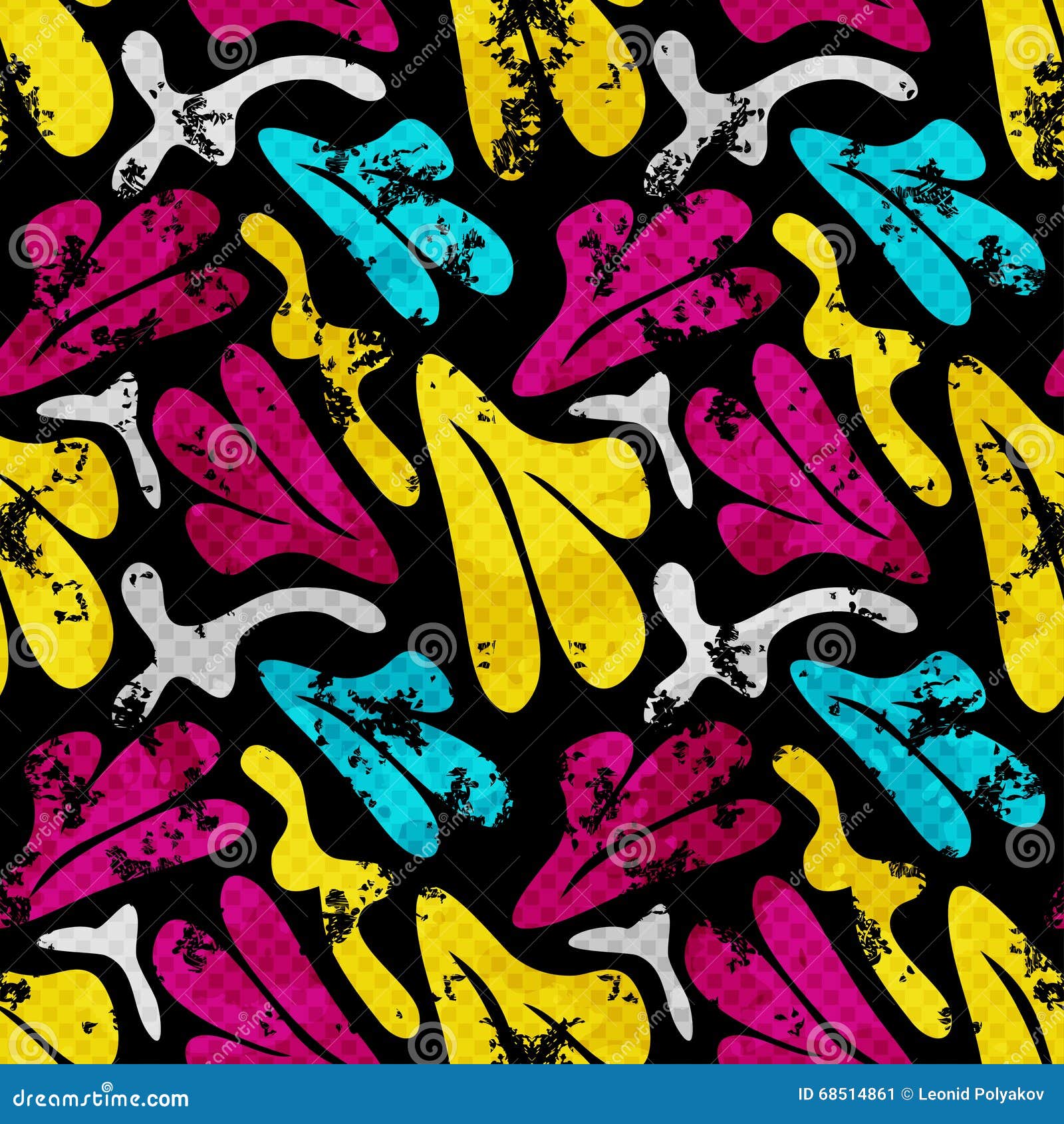 Graffiti Background Seamless Pattern Stock Vector - Illustration of ...