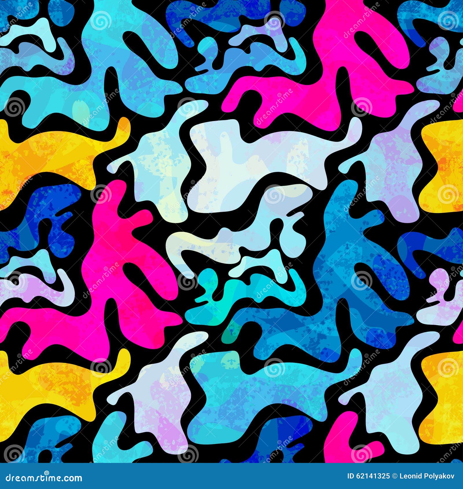 Graffiti Background Urban Art Seamless Pattern Stock Vector ...