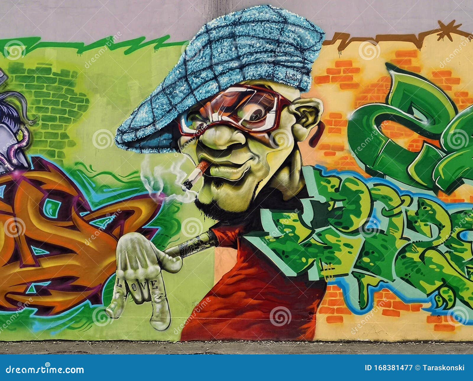 Graffiti battle Sofia 2019 editorial photography. Image of comic ...