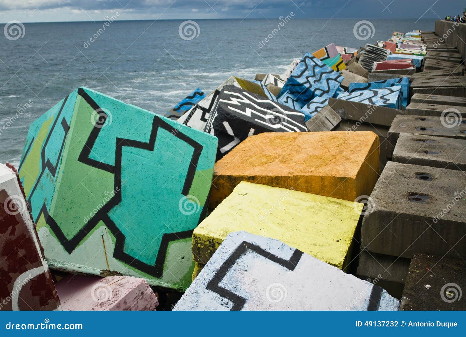 Graffiti stock photo. Image of drawing, graffito, jetty - 49137232
