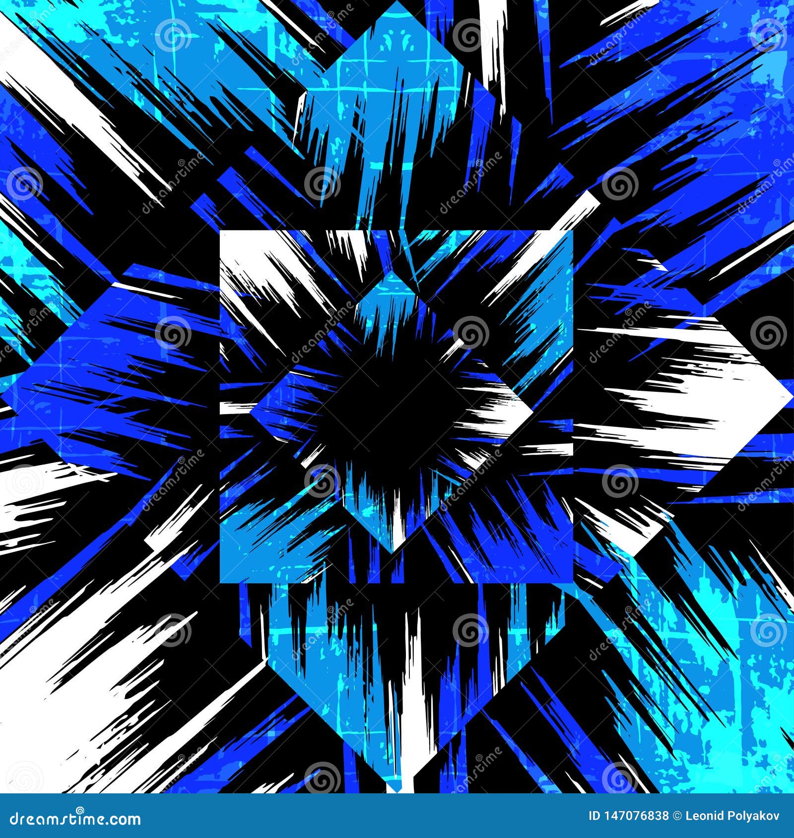 Graffiti Blue on a Black Background Illustration Stock Illustration ...