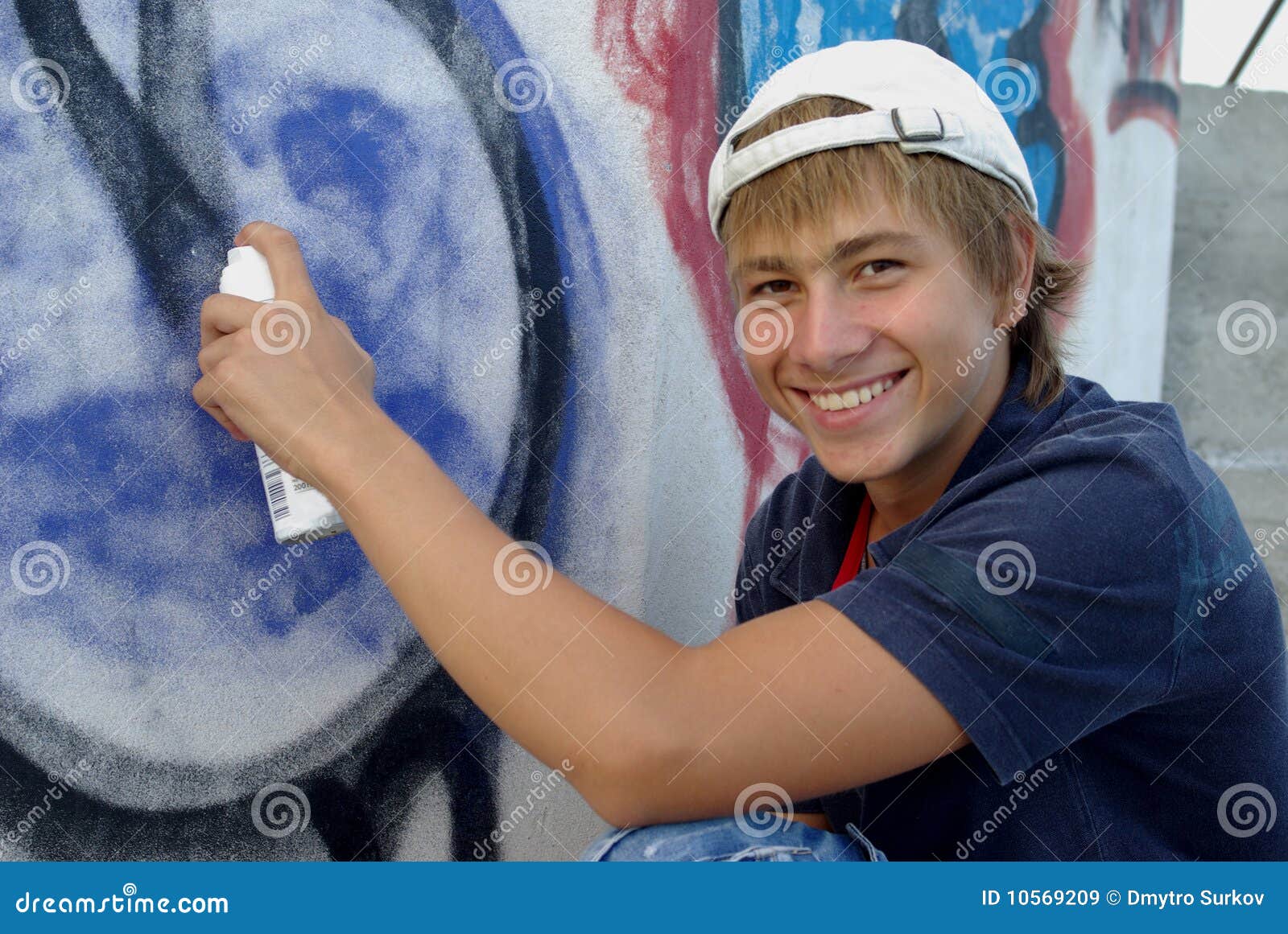 Graffiti boy stock image. Image of artistic, emotion - 10569209