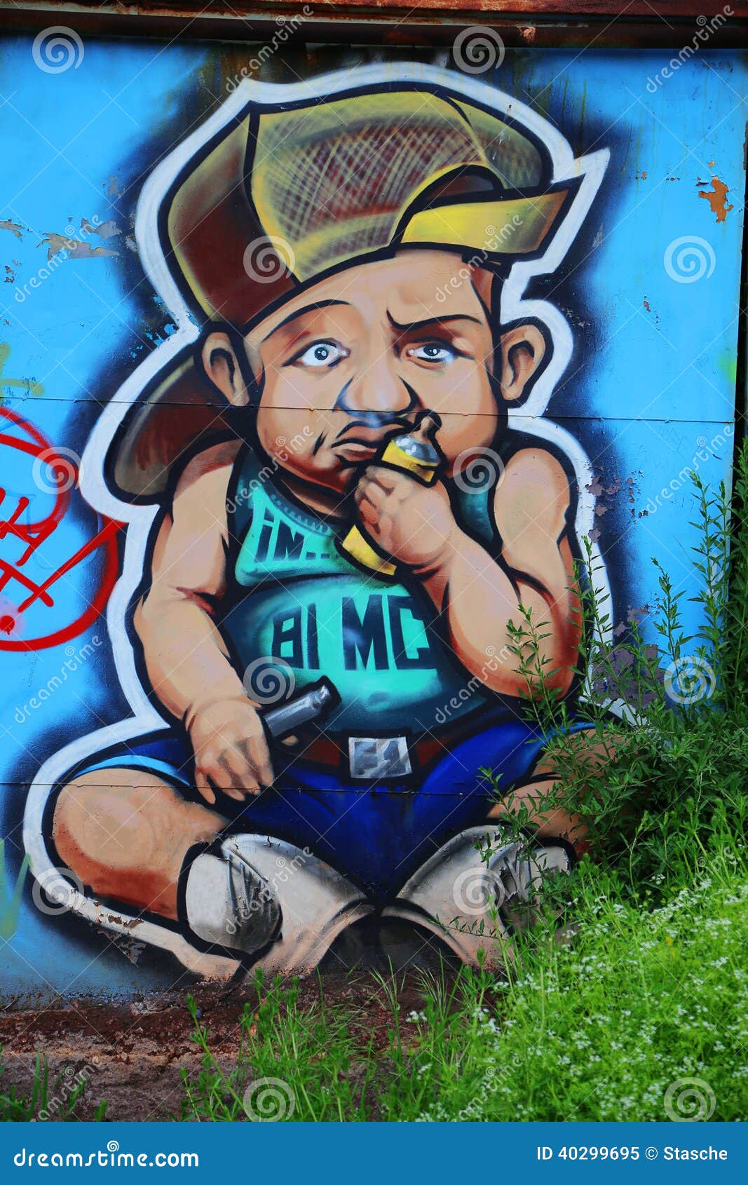 Graffiti Boy Drawing