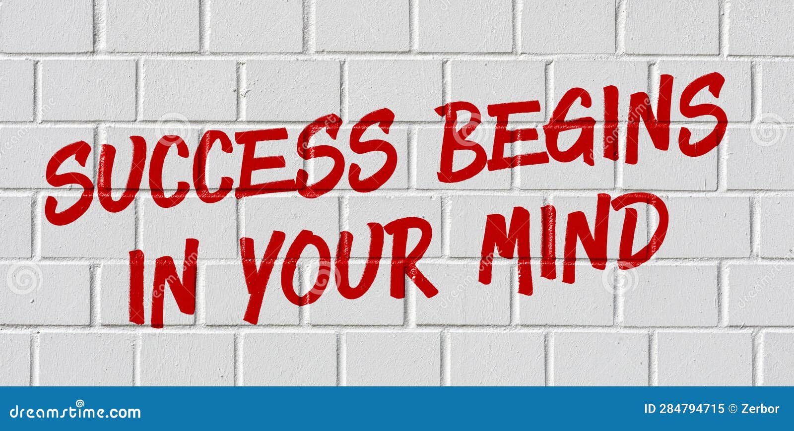 Success Begins in Your Mind Stock Image - Image of text, thinking ...