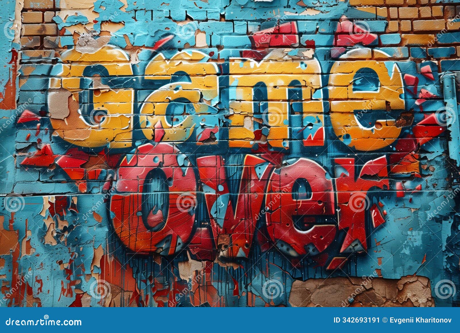 Graffiti Game Over Text Sprayed In Black Over White Cartoon Vector ... Graffiti Game Over Text Sprayed In Black Over White Cartoon Vector ...