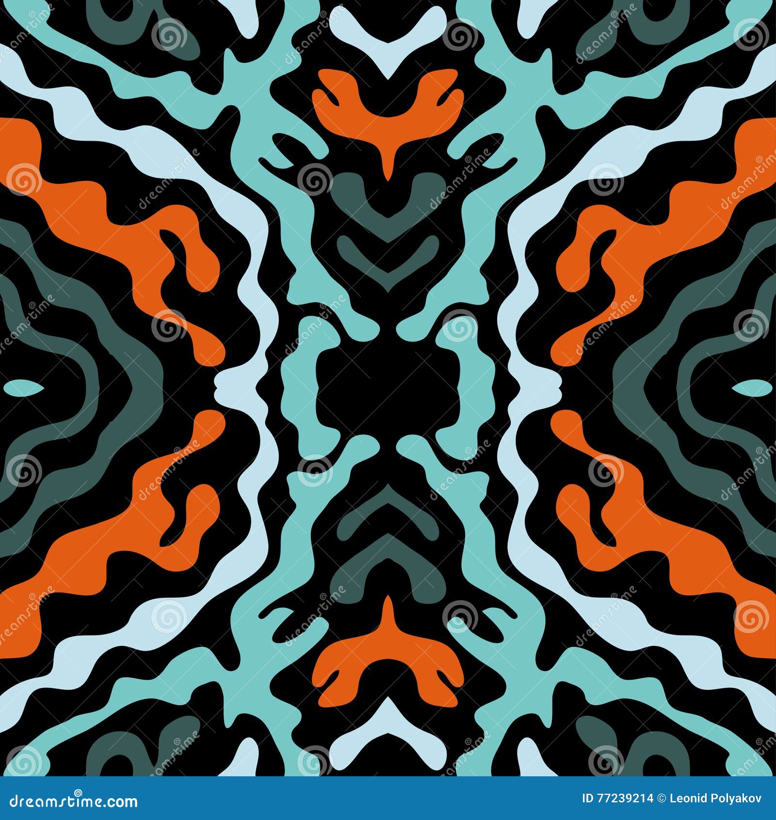 Graffiti Bright Psychedelic Seamless Pattern Vector Illustration Stock ...