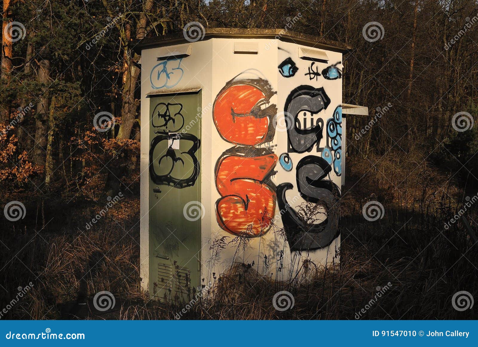 Graffiti on Building editorial image. Image of forest - 91547010