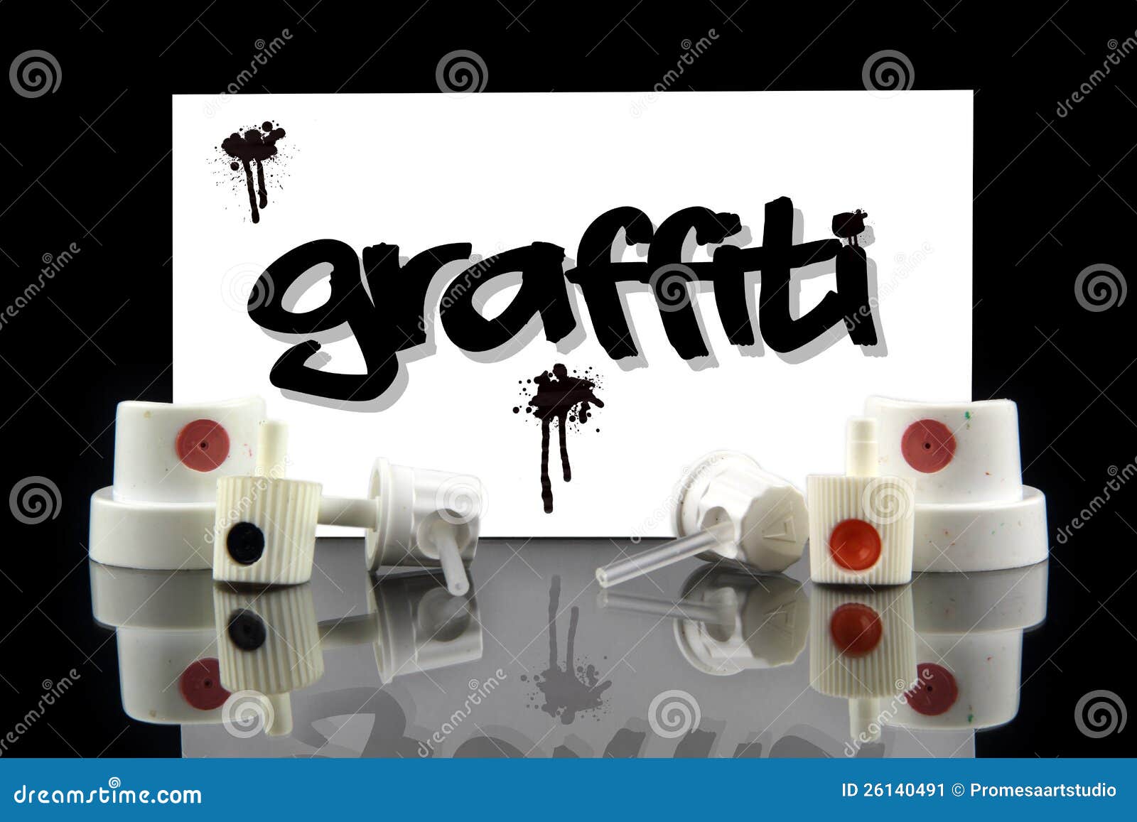 Graffiti - Business Card for Artist Stock Image - Image of clean ...