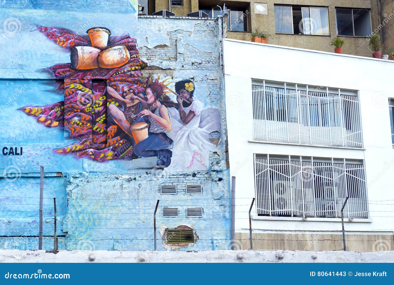 Graffiti in Cali, Colombia editorial stock photo. Image of window ...