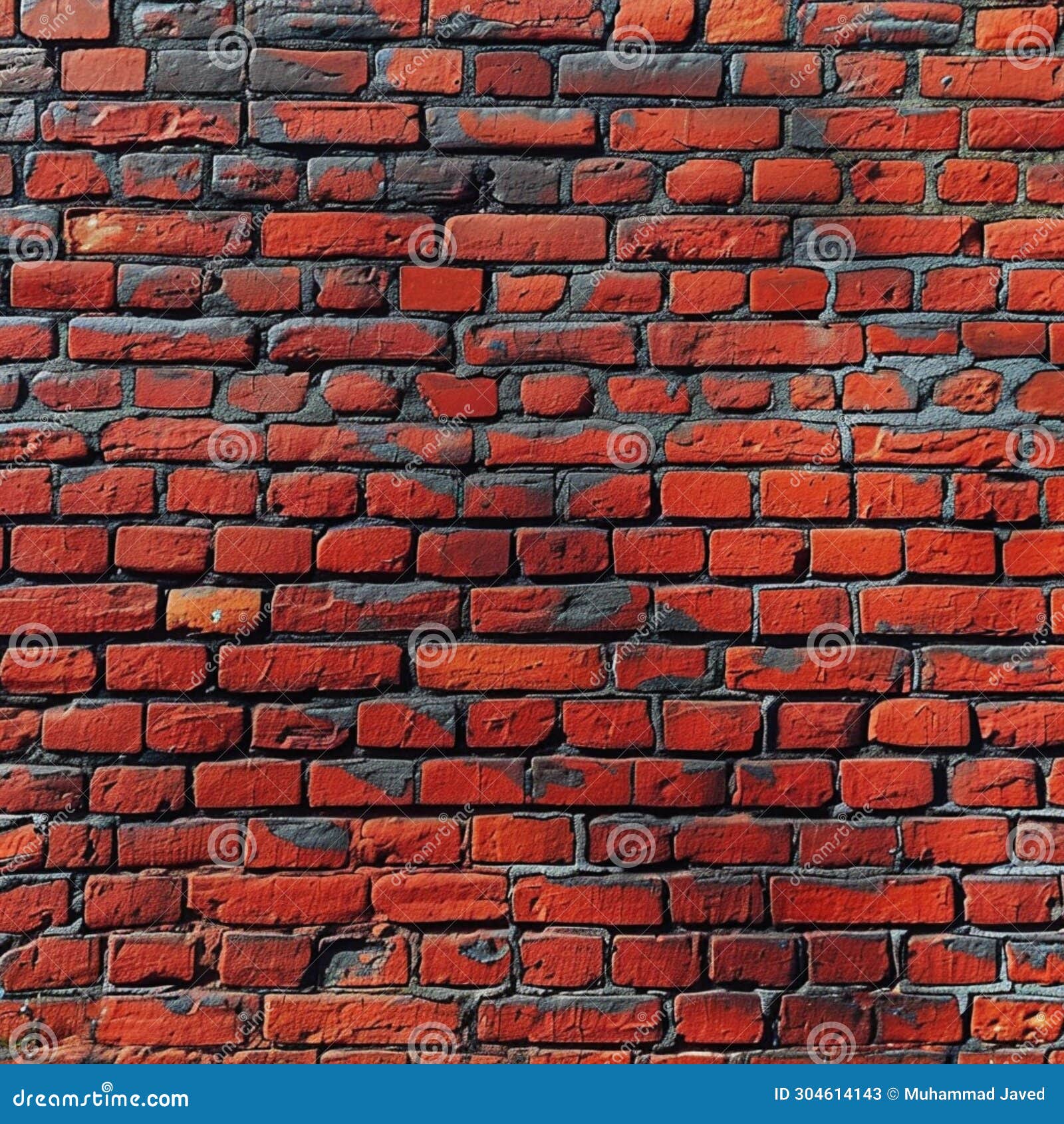 Graffiti Canvas Red Brick Wall Pattern Texture, Ideal for Inscriptions ...