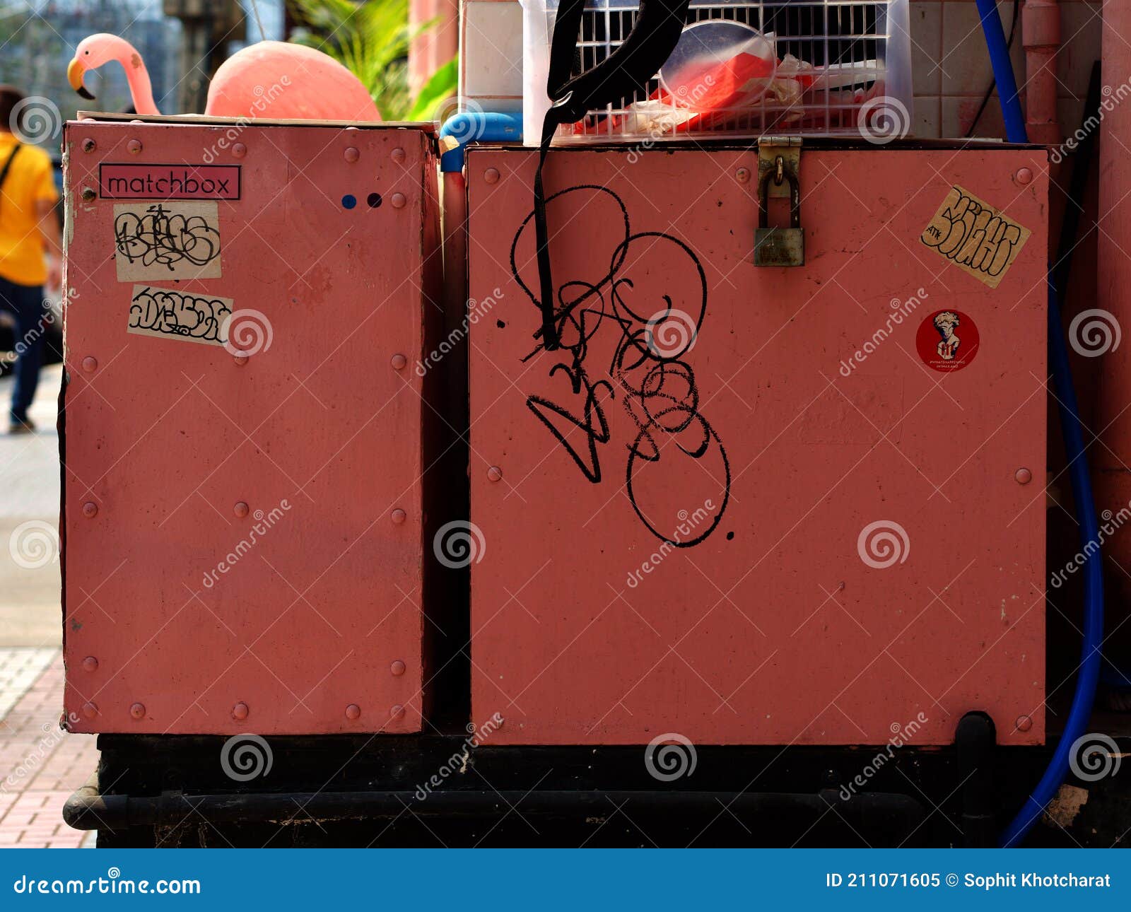 Graffiti in the capital stock image. Image of capital - 211071605