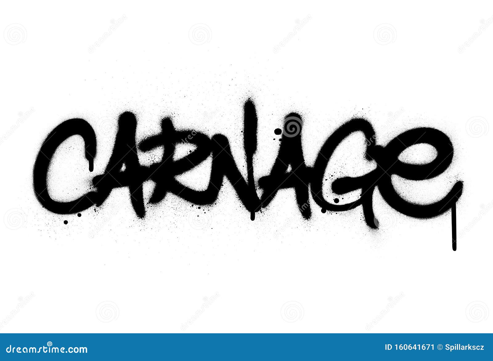 Graffiti Gore Word Sprayed In Black Over White Cartoon Vector ...