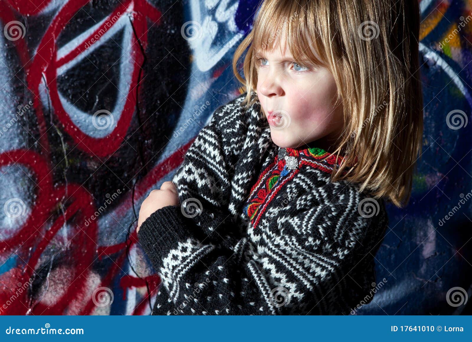 Graffiti Child Cool Street Art Stock Photo - Image of deprivation ...