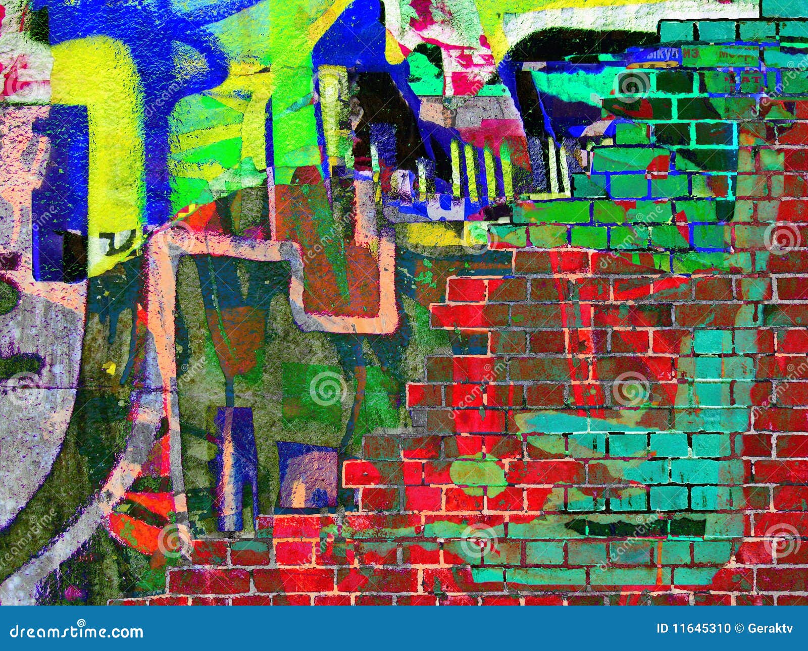 Graffiti .Collage stock photo. Image of scene, grunge - 11645310