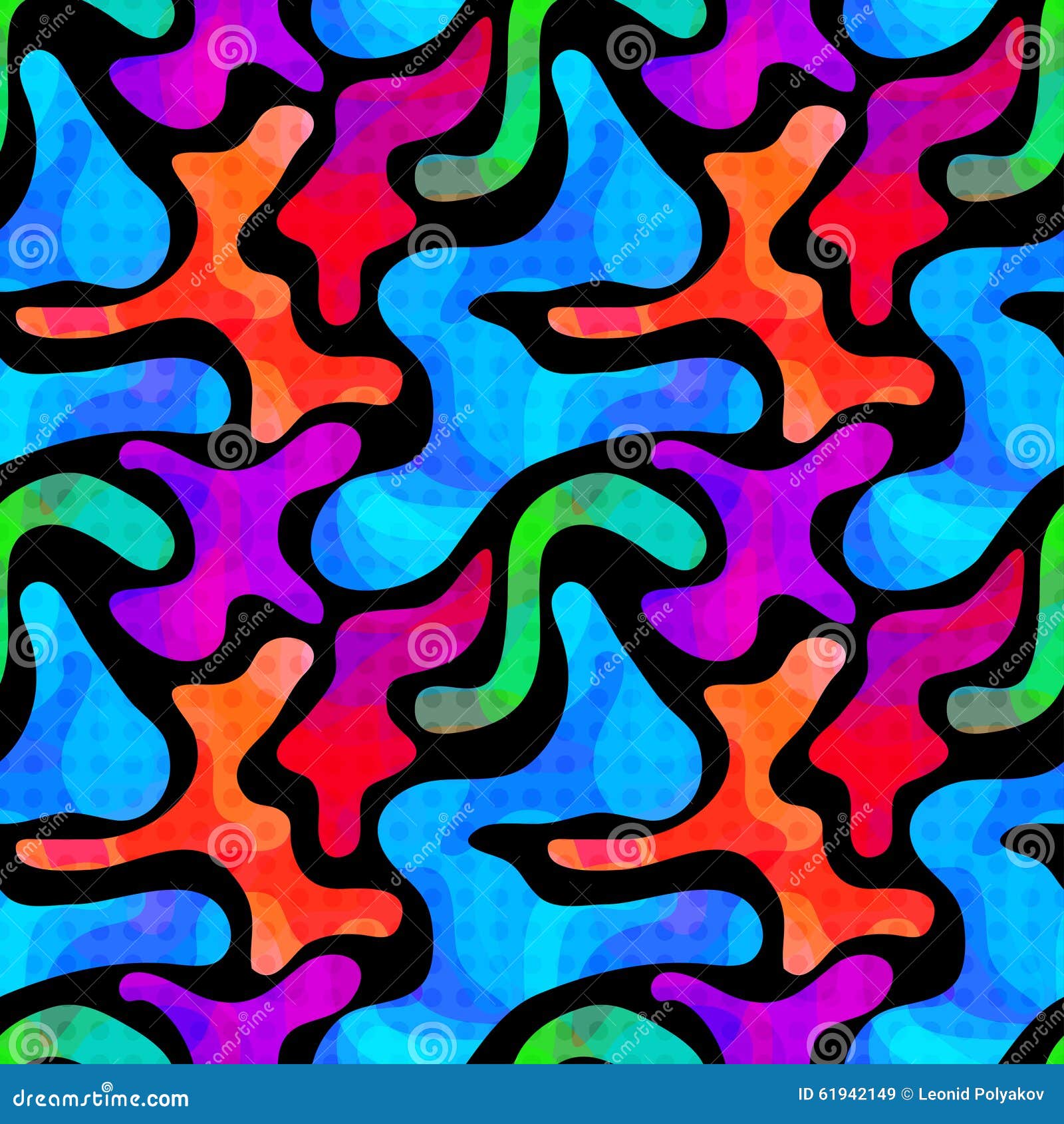 Graffiti Color Seamless Pattern Grunge Effect Vector Illustration Stock ...