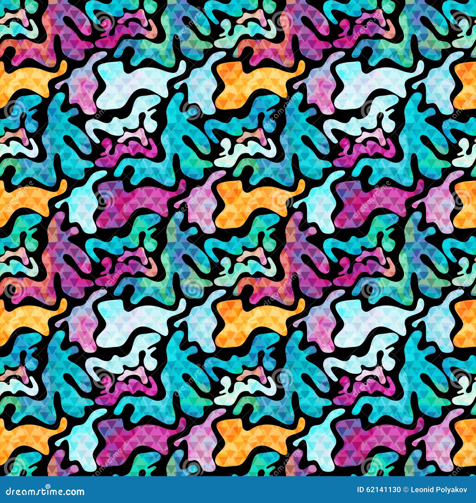 Graffiti Colored Seamless Texture Vector Illustration Stock ...