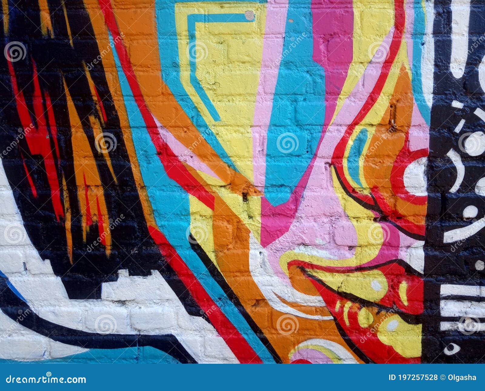 Graffiti, Colored Wall, Multi-colored Abstract Graffiti Editorial Stock ...