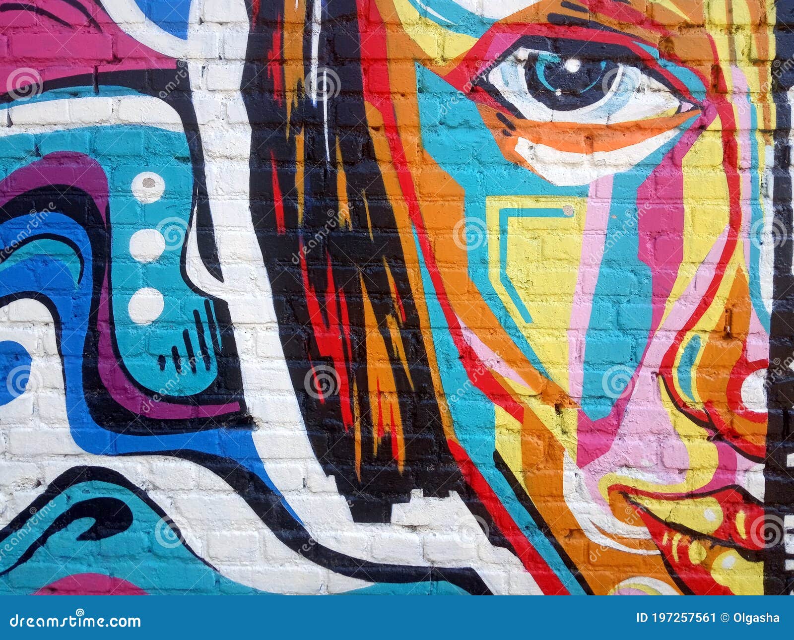 Graffiti, Colored Wall, Multi-colored Abstract Graffiti Editorial Photo ...